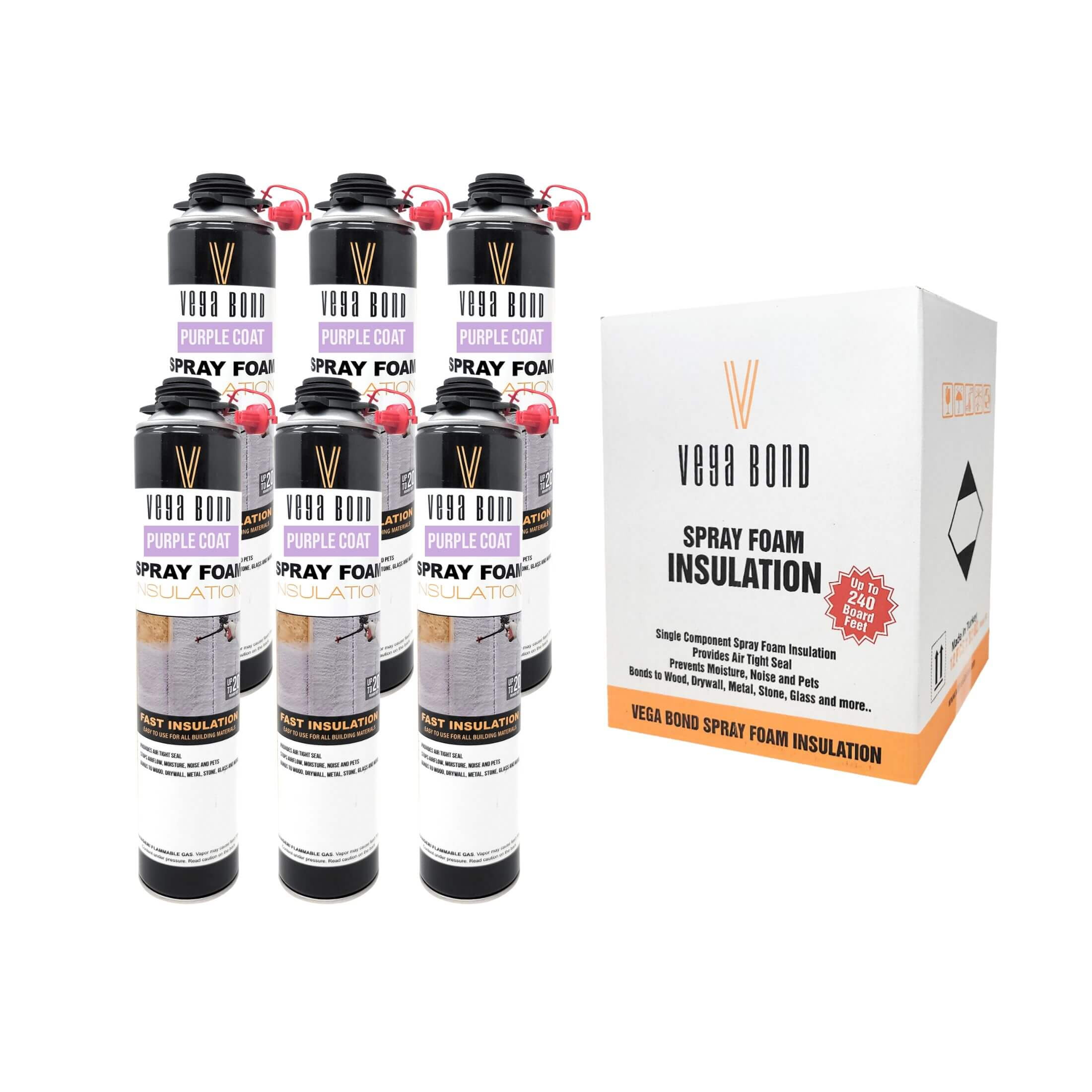 Vega Bond Purplecoat Single Component Closed Cell Insulation Spray Foam ...