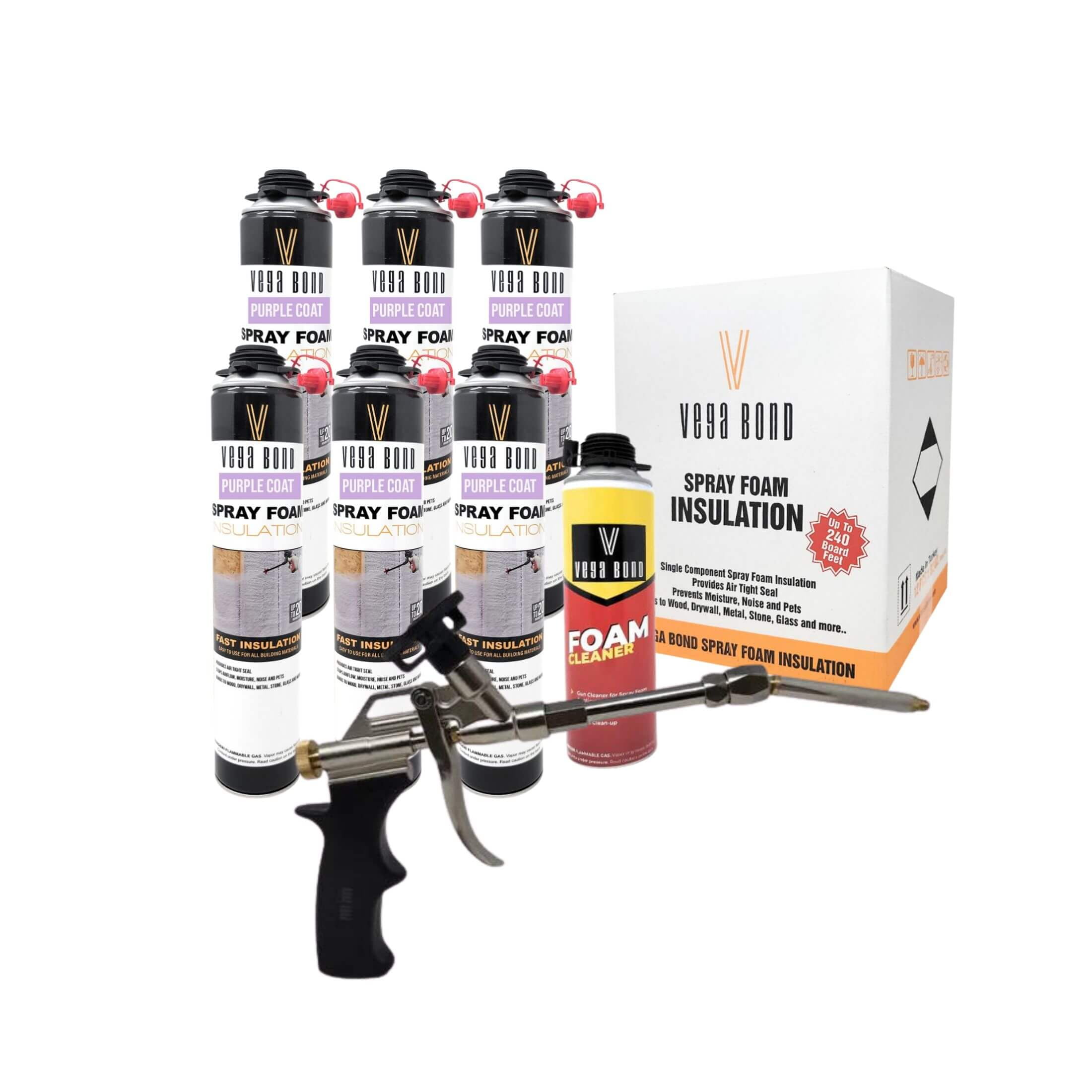 Vega Bond Purplecoat Single Component Closed Cell Insulation Spray Foam ...