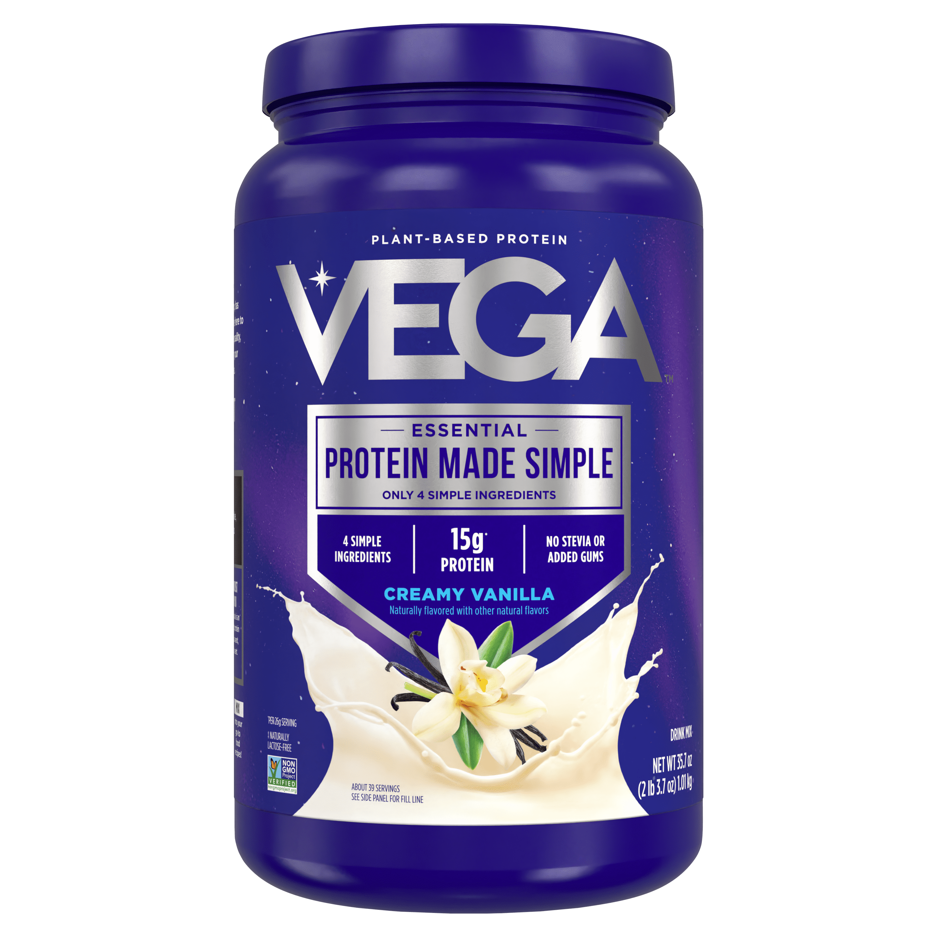 Free Shipping! Vega Protein Made Simple Vanilla 35.7oz Plant-Based ...
