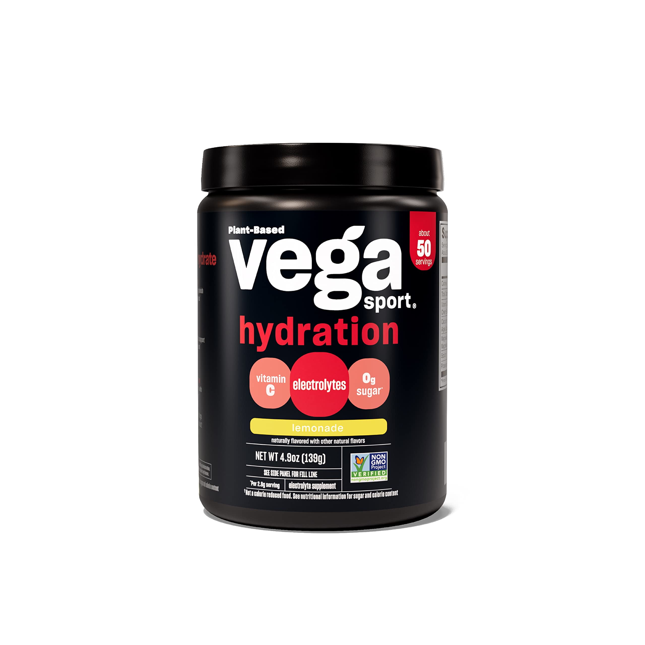 Vega Sport Hydration Electrolyte Powder, Lemonade - Post Workout ...