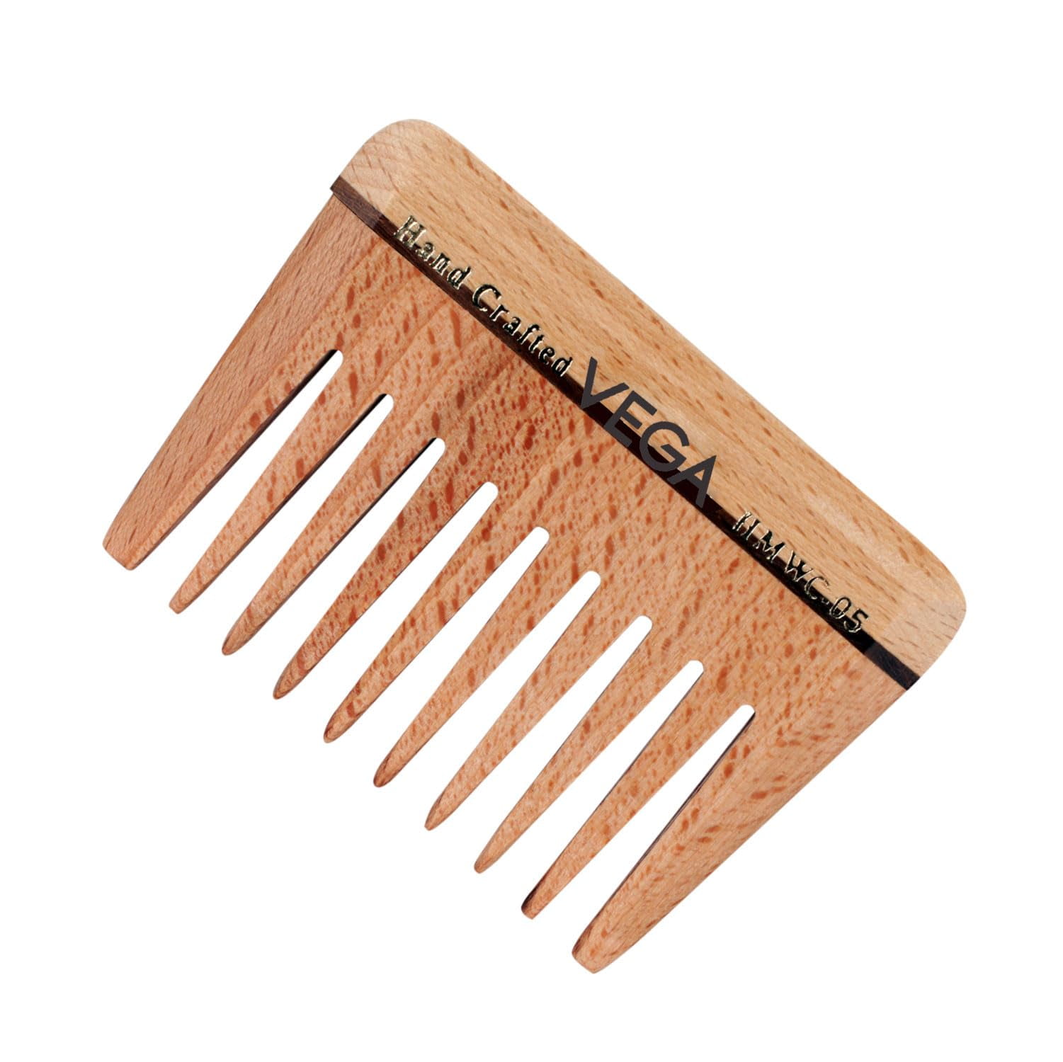 Vega Wooden Hair Comb With Wide Tooth,Handmade (India'S No.1* Hair Comb ...