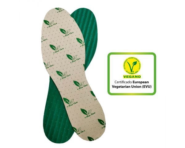 Vegan Aloe Vera Insole (Size 38) - velvety, absorbent micro-fiber ...