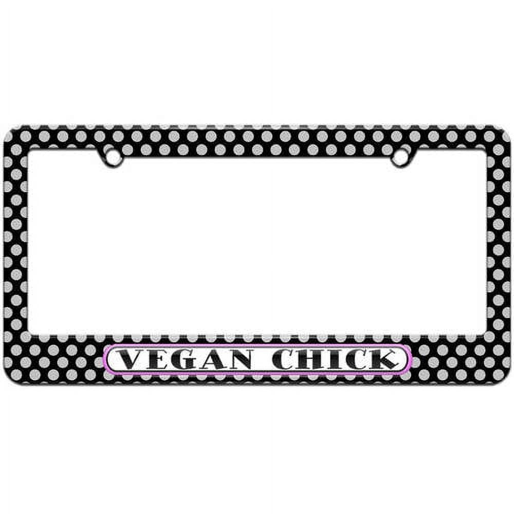 Vegan Chick License Plate Tag Frame, Multiple Colors - Walmart.com