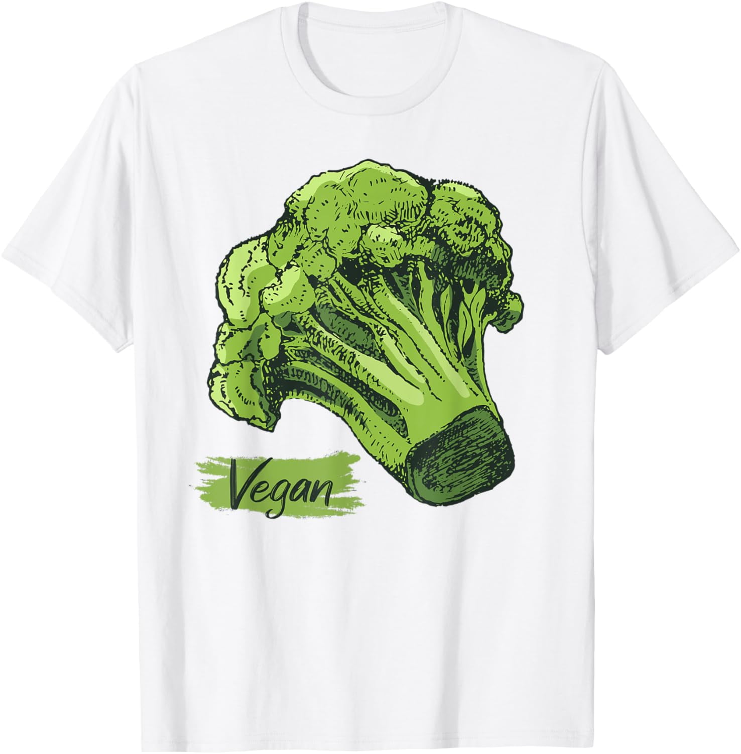 Vegan Diet Veganism Meat Free Eat Plants I Love Broccoli T-Shirt men ...