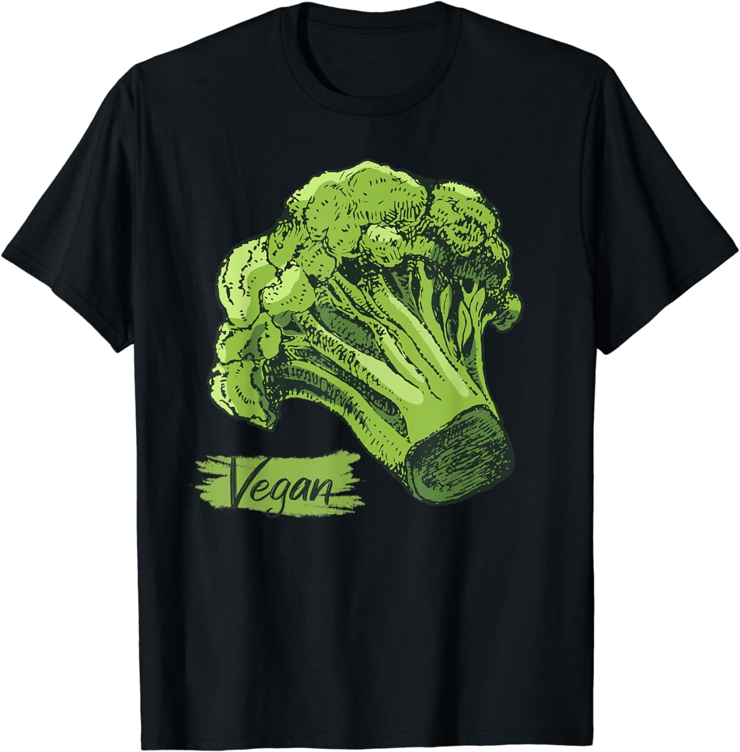 Vegan Diet Veganism Meat Free Eat Plants I Love Broccoli T-Shirt ...