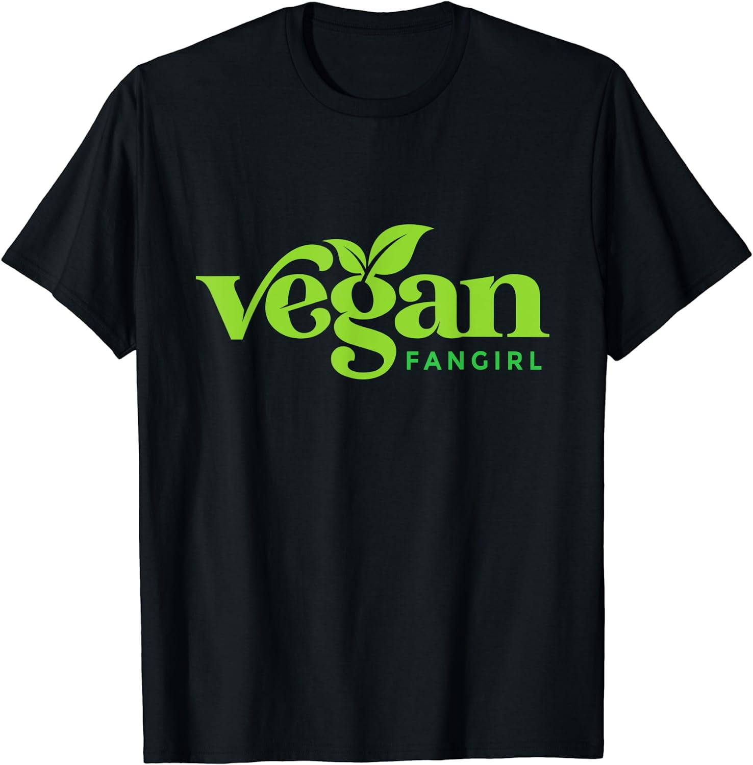 Vegan Fangirl Hand-Drawn Lettering Design Gift T-Shirt Black Large ...