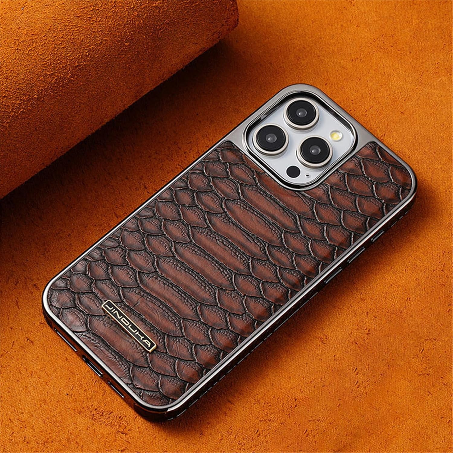 Vegan Faux Leather Snake Skin Pattern Phone Case, Faux Leather Snake ...
