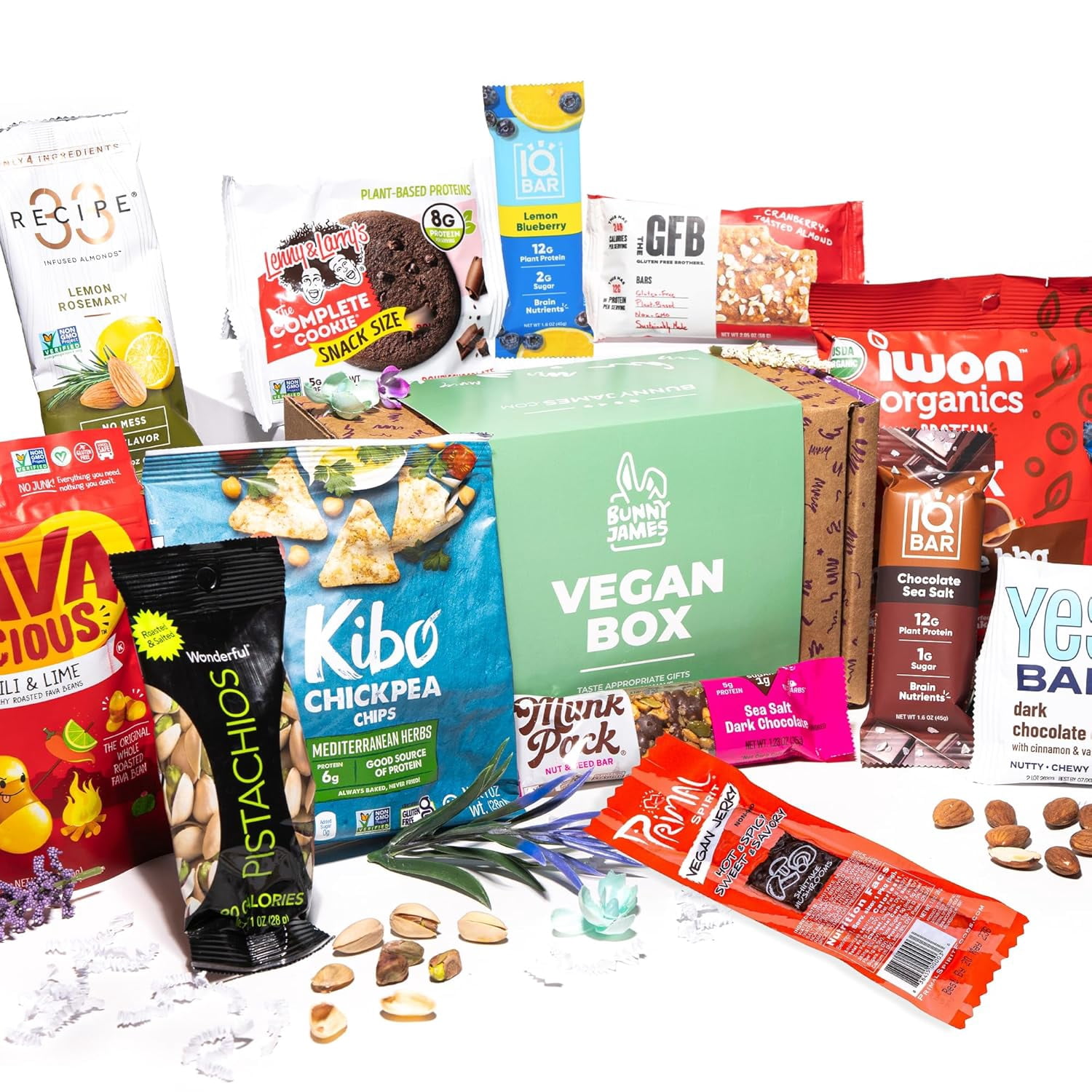 Vegan High Protein Snack Box - Assorted Vegan Protein Snacks for ...