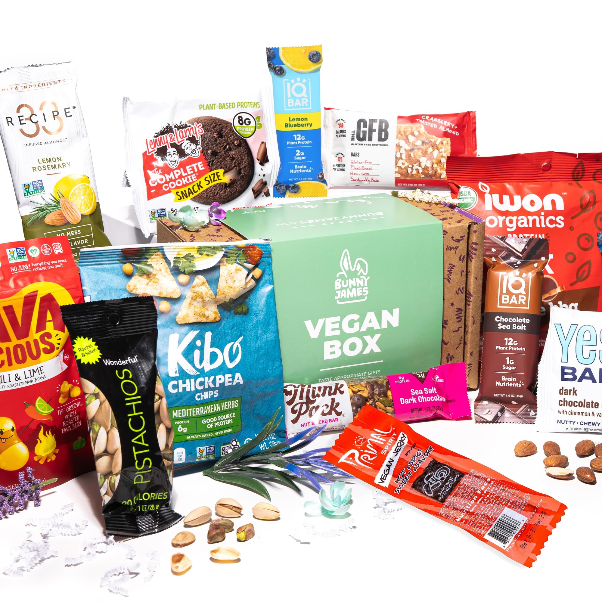 Vegan High Snack BDF32 Box - Assorted Vegan Snacks for Healthy On-the ...