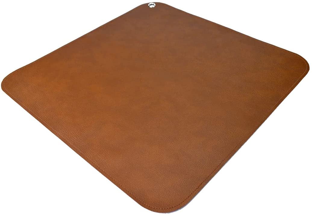 Vegan Leather Splat Mat for Under High Chair Floor Protector (39" L x ...