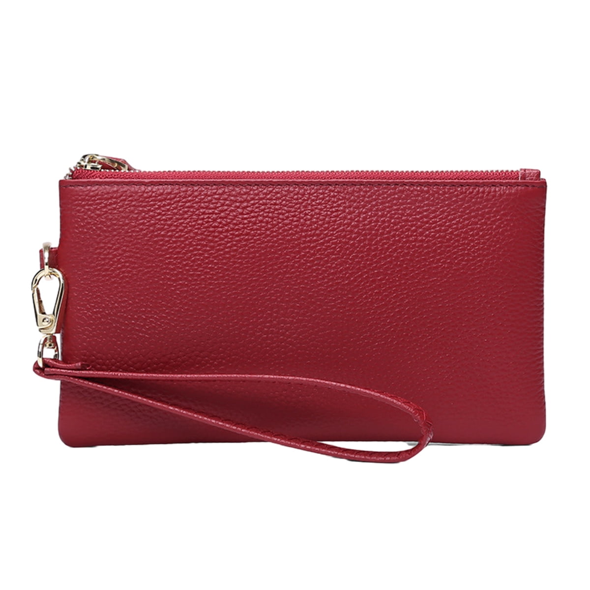 Vegan Leather Wristlet Purse for Women - Small Clutch Purse with ...