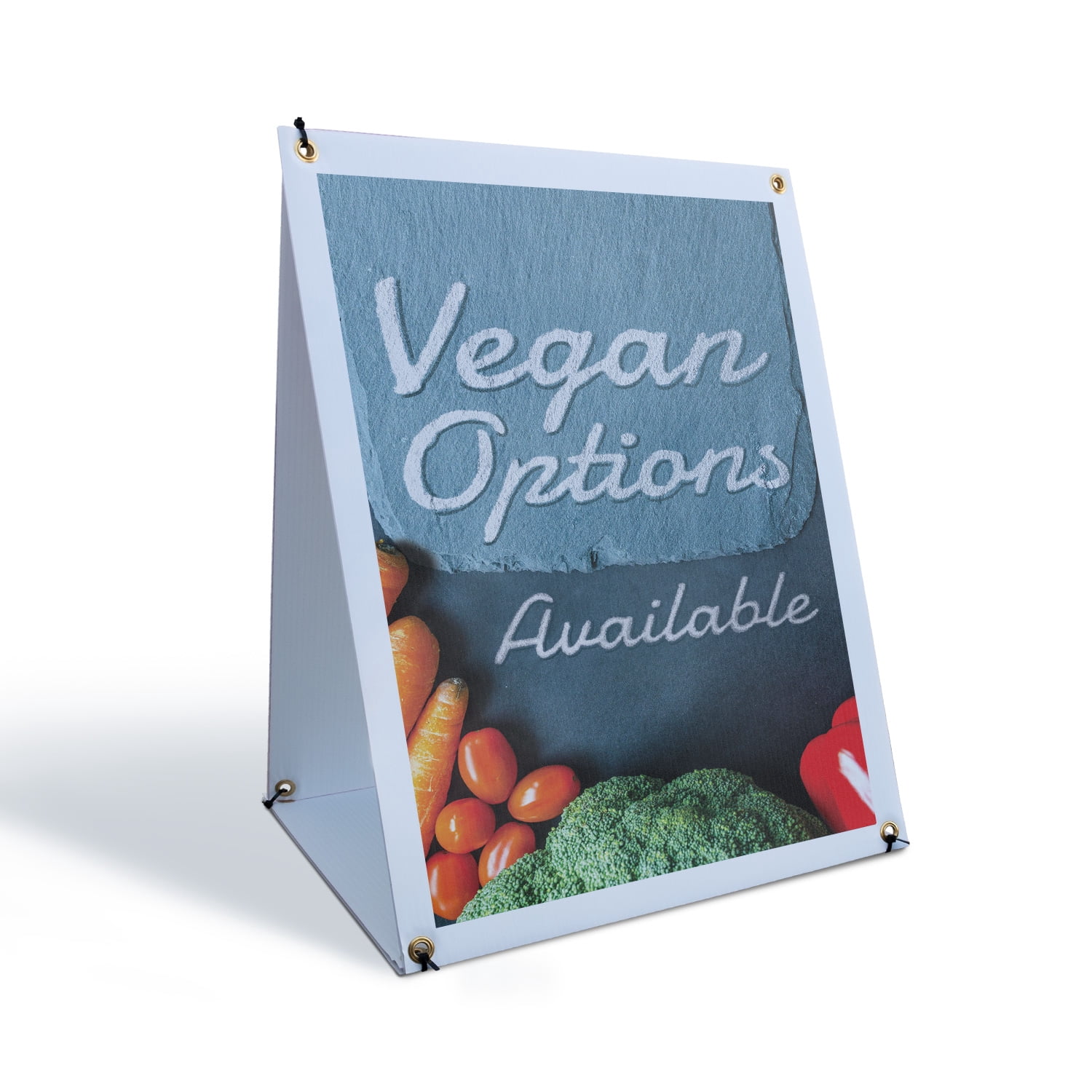 Vegan Options Available Sidewalk Sign 24 Inch x 36 Inch A-Frame Images ...