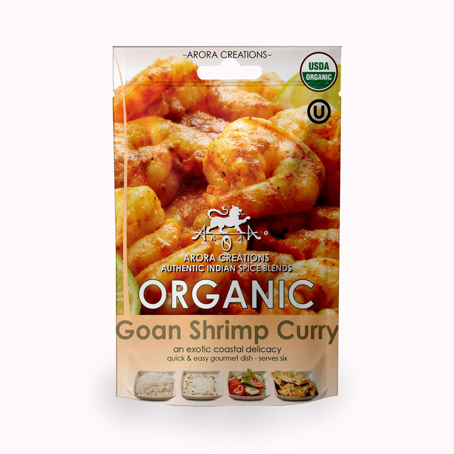 Vegan Organic Goan Shrimp Curry Indian Spice Blend - 0.9oz (6-Pack ...