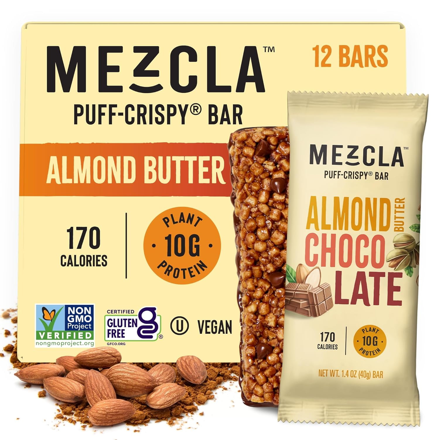 Vegan Protein Bars, Gluten Free Snack Made with Pea Protein, Organic ...