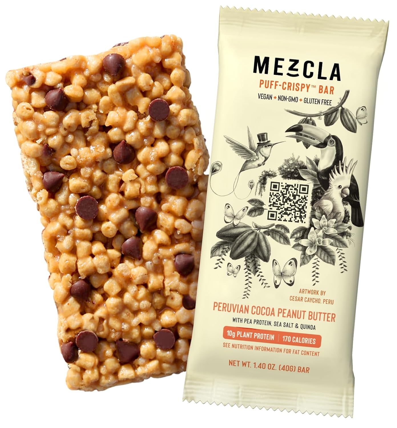 Vegan Protein Bars, Gluten Snack Made with Pea Protein, Chocolate Chips ...