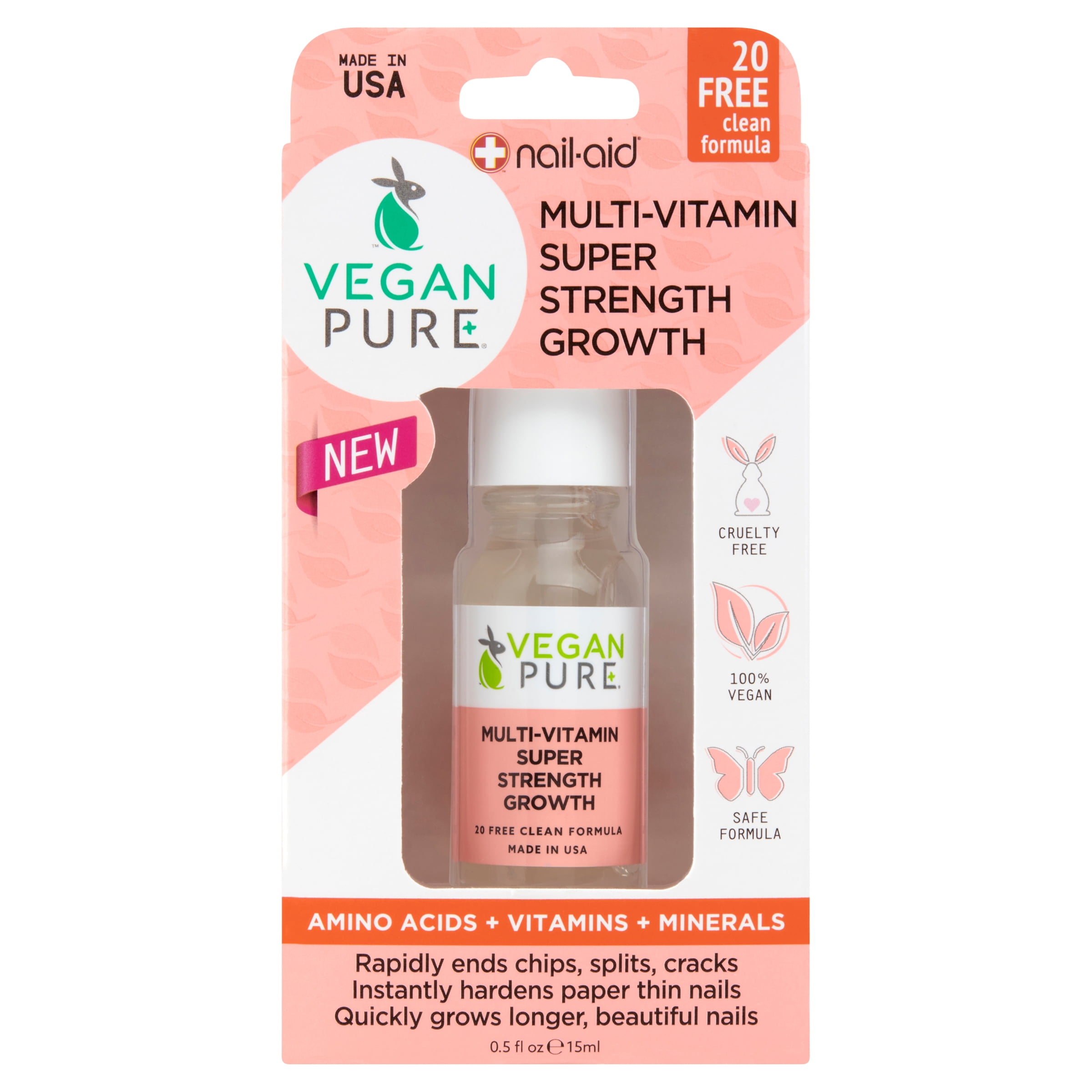 Vegan Pure - Multi-Vitamin Super Strength Growth - Walmart.com