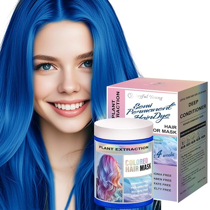 Vegan Semi Permanent Hair Color Mask - Color Depositing Conditioner for ...