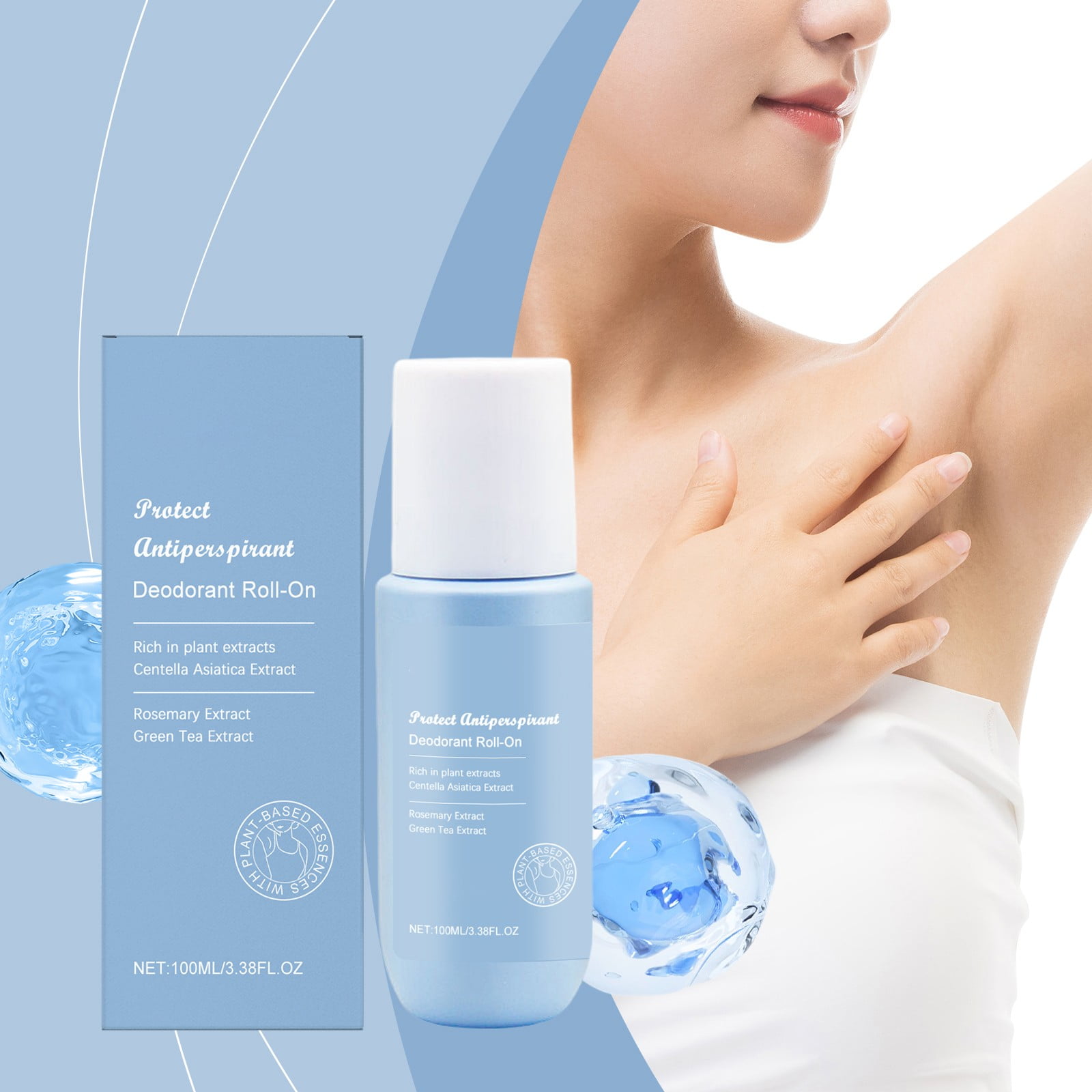 Vegan antiperspirant Roll-On 100ml - Razor Bump & Ingrown Hair ...