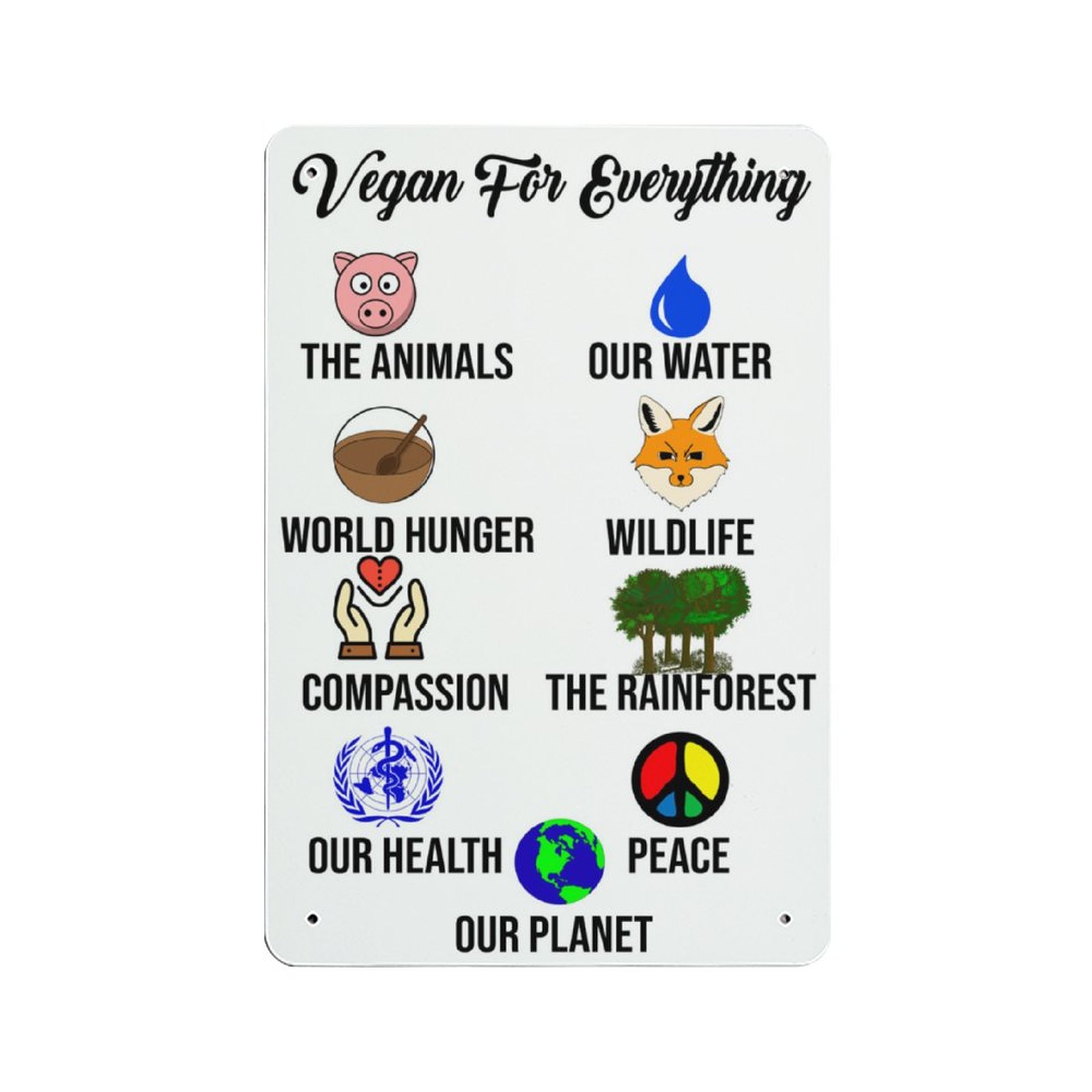 Vegan tin sign, Vegan Art, Vegan Butcher tin sign, Vegan Print, Vegan ...