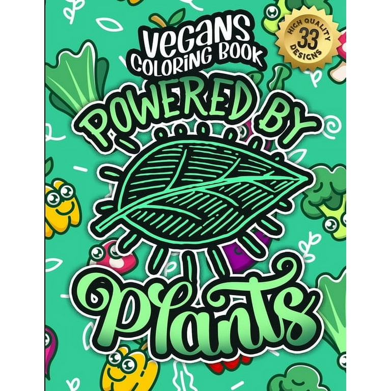 vegan coloring pages