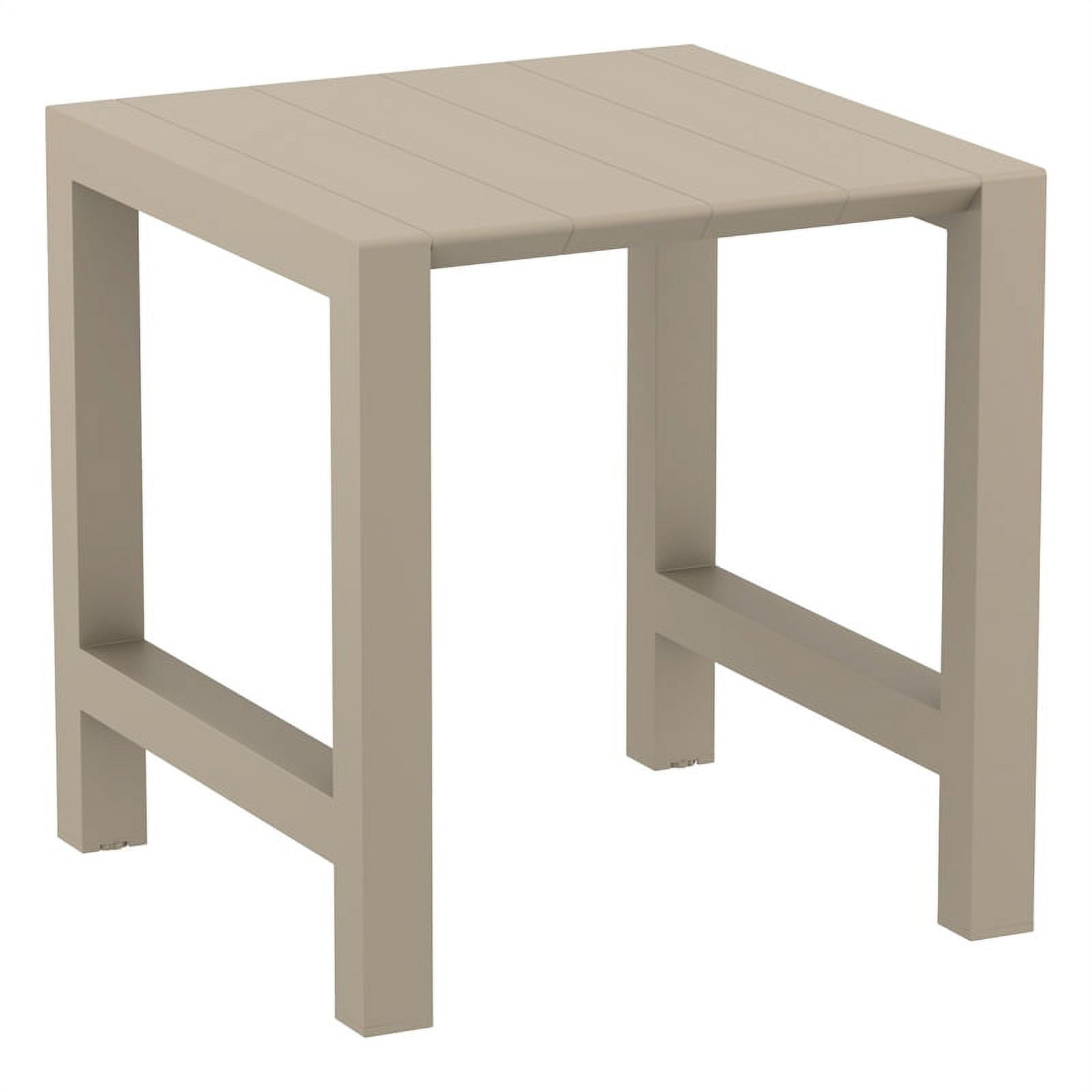 Vegas 39 inch to 55 inch Extendable Bar Table Taupe Beige - Walmart.com