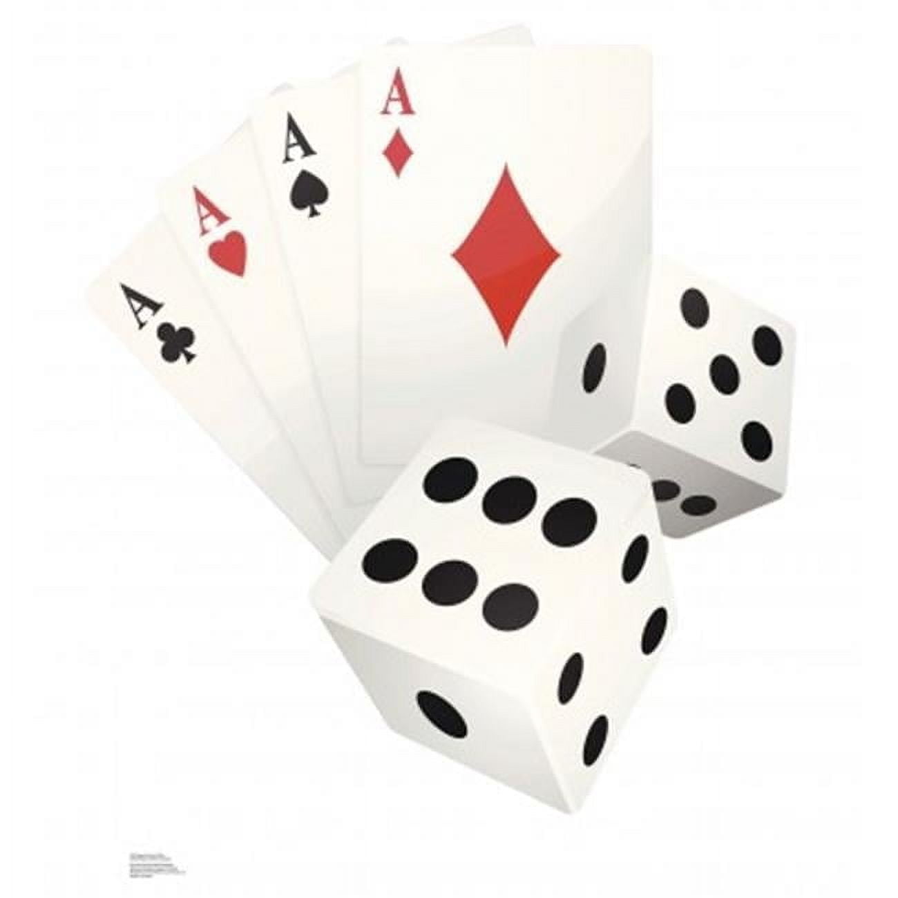 Vegas Cards and Dice Cardboard Standup - Walmart.com