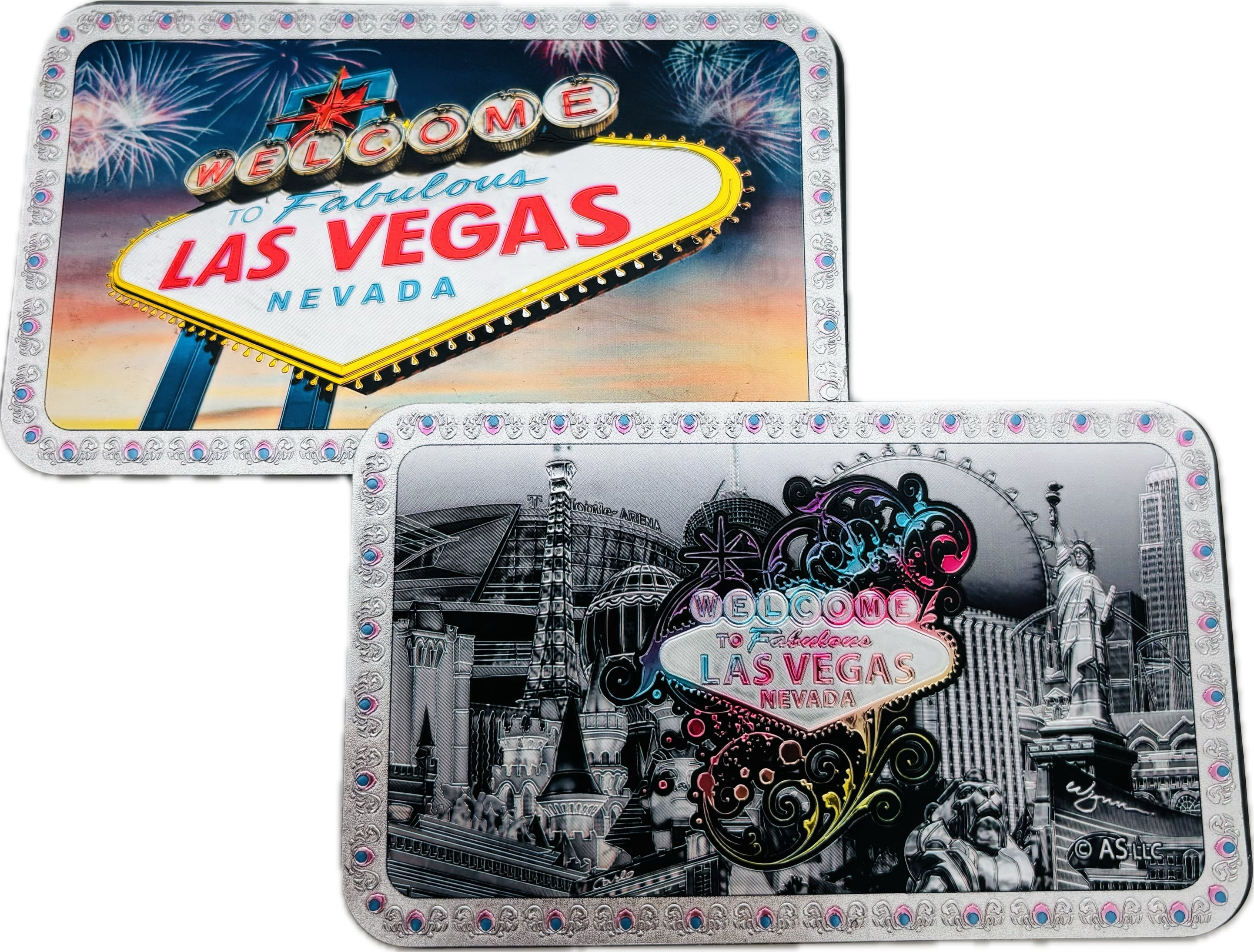 Vegas Double-Sided Multi-Foil Las Vegas Magnets - Walmart.com