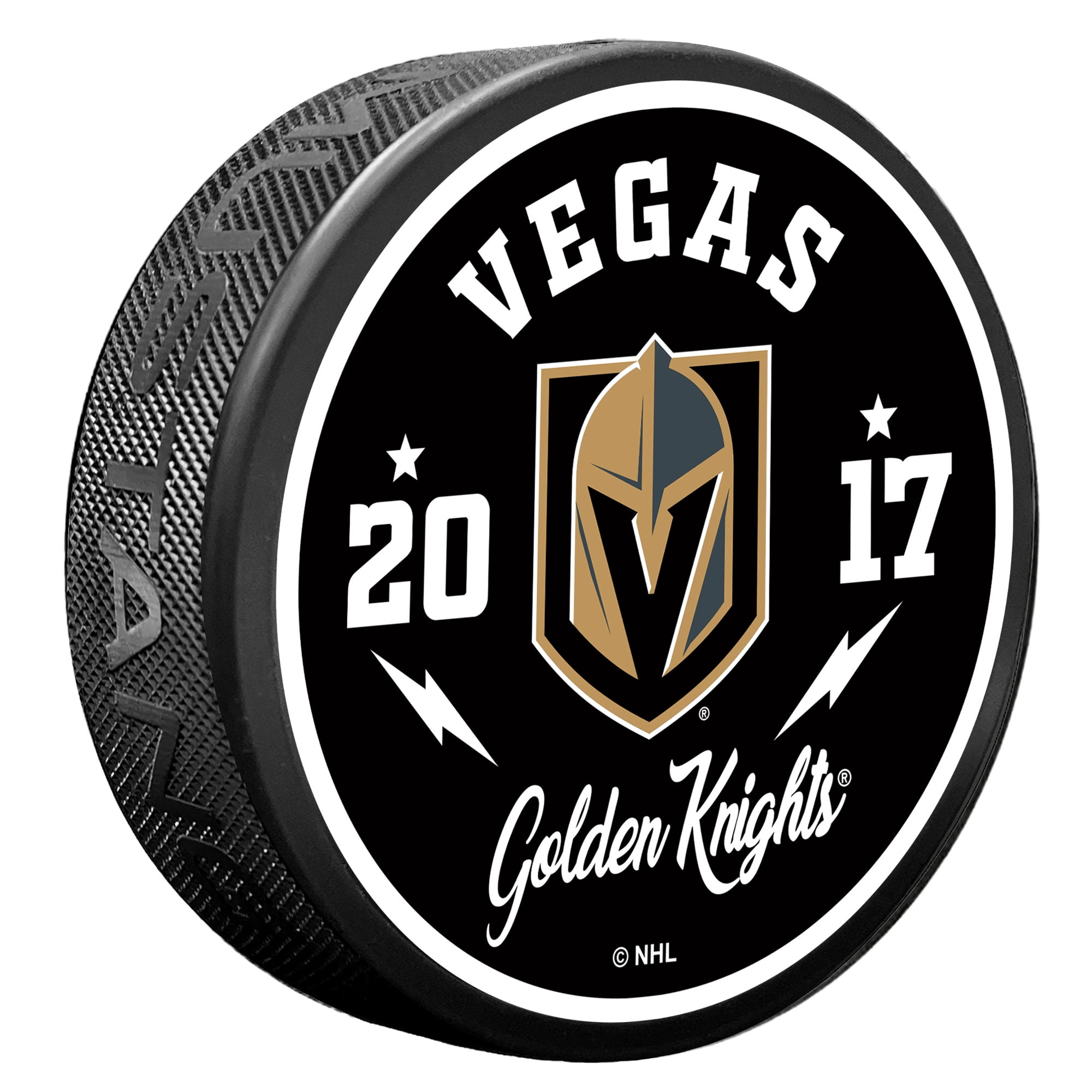 Vegas Golden Knights Bolt Hockey Puck - Walmart.com