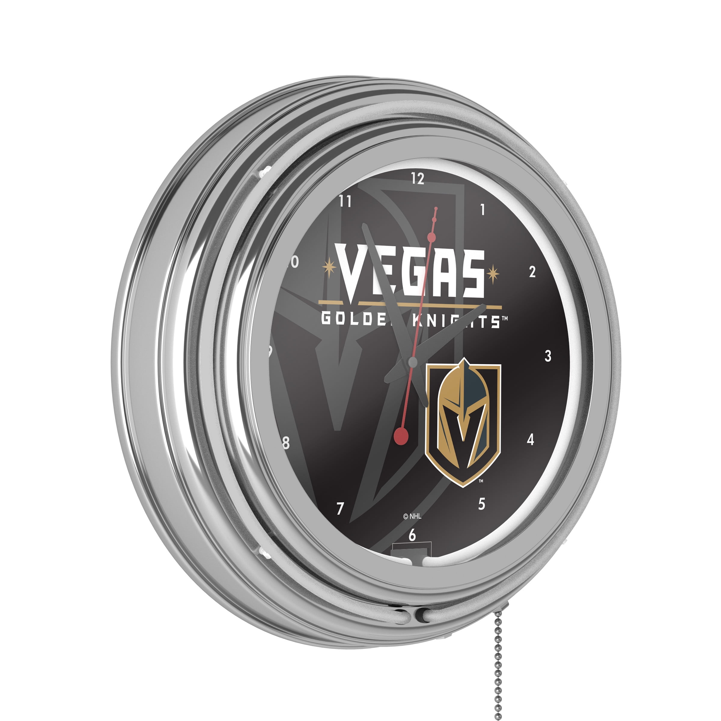 Vegas Golden Knights Retro Neon Wall Clock, Pull Chain - Walmart.com