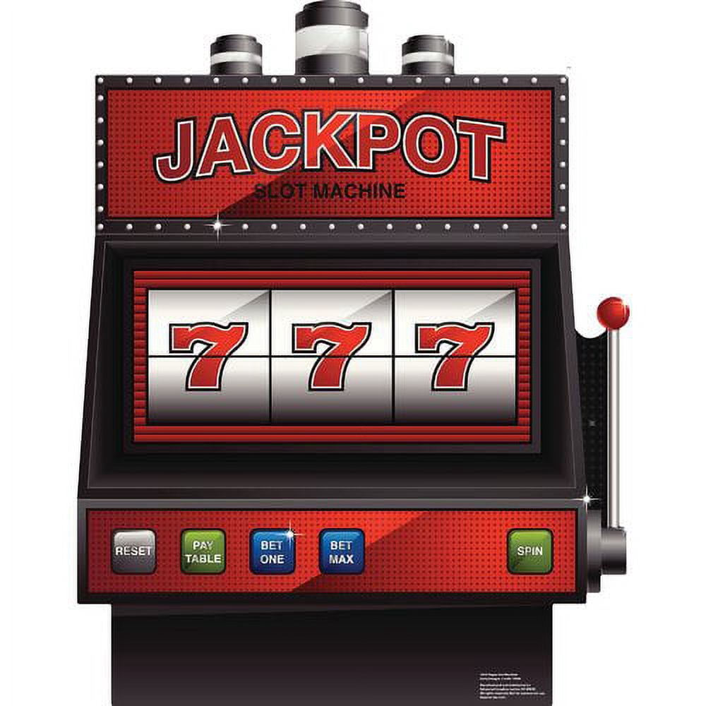 Vegas Slot Machine Cardboard Cutout Standup - Walmart.com