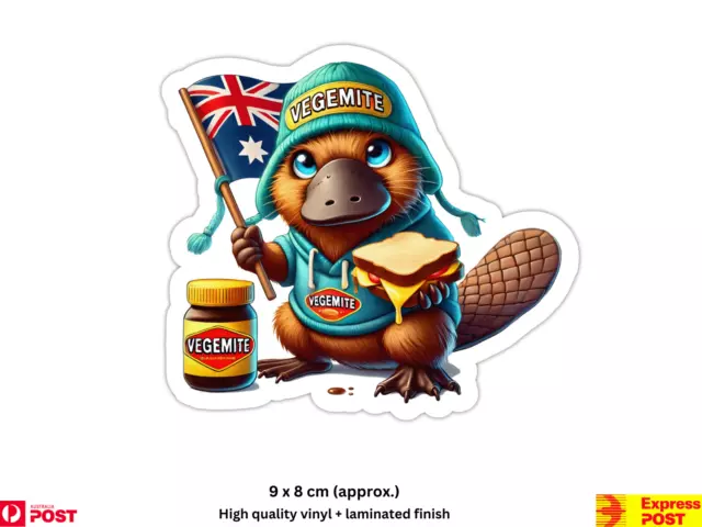 Vegemite Platypus Australian Icon Sticker Phone Decal Water Bottle ...