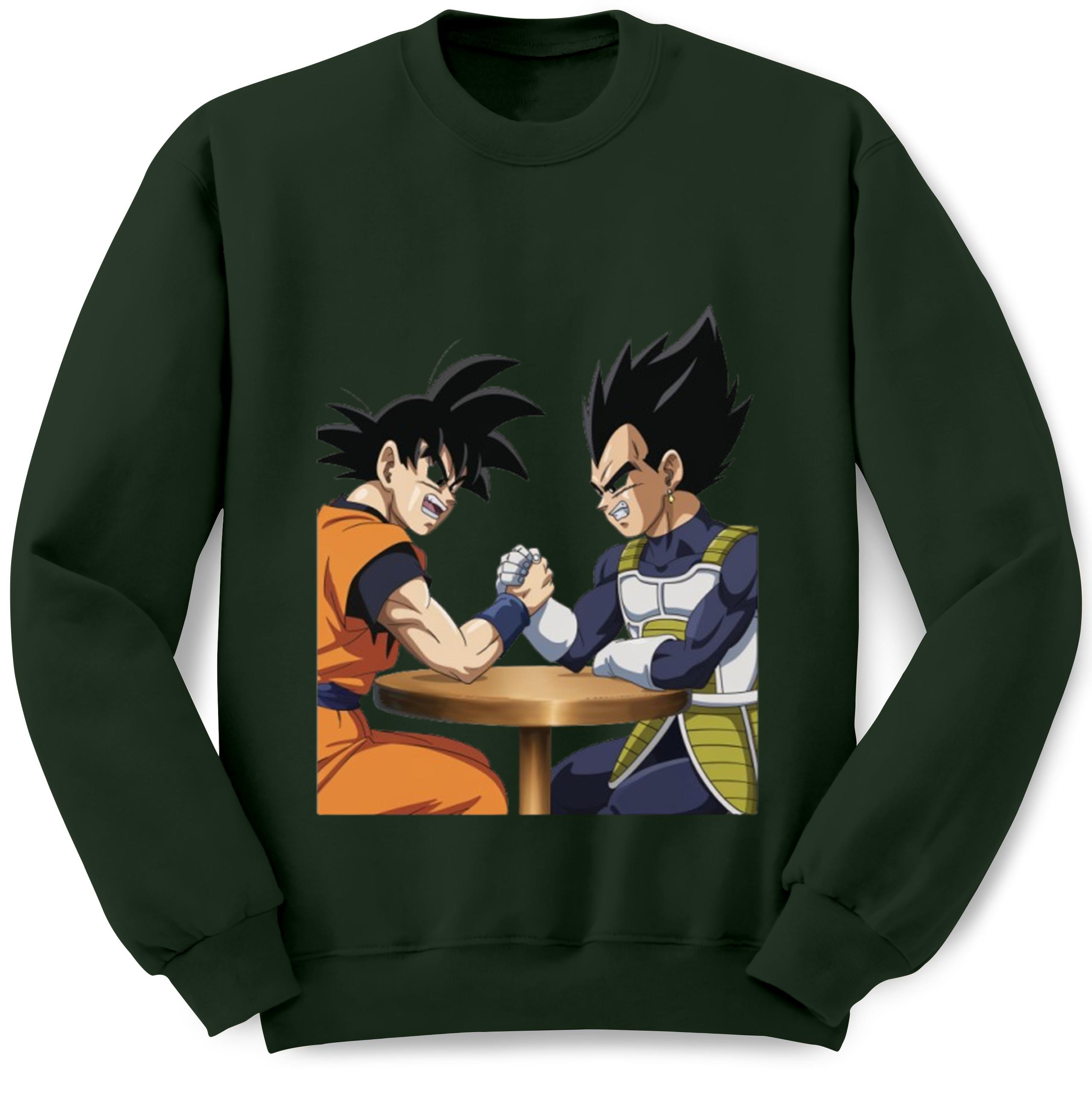 Vegeta Arm Wrestling Goku T-shirt - Walmart.com