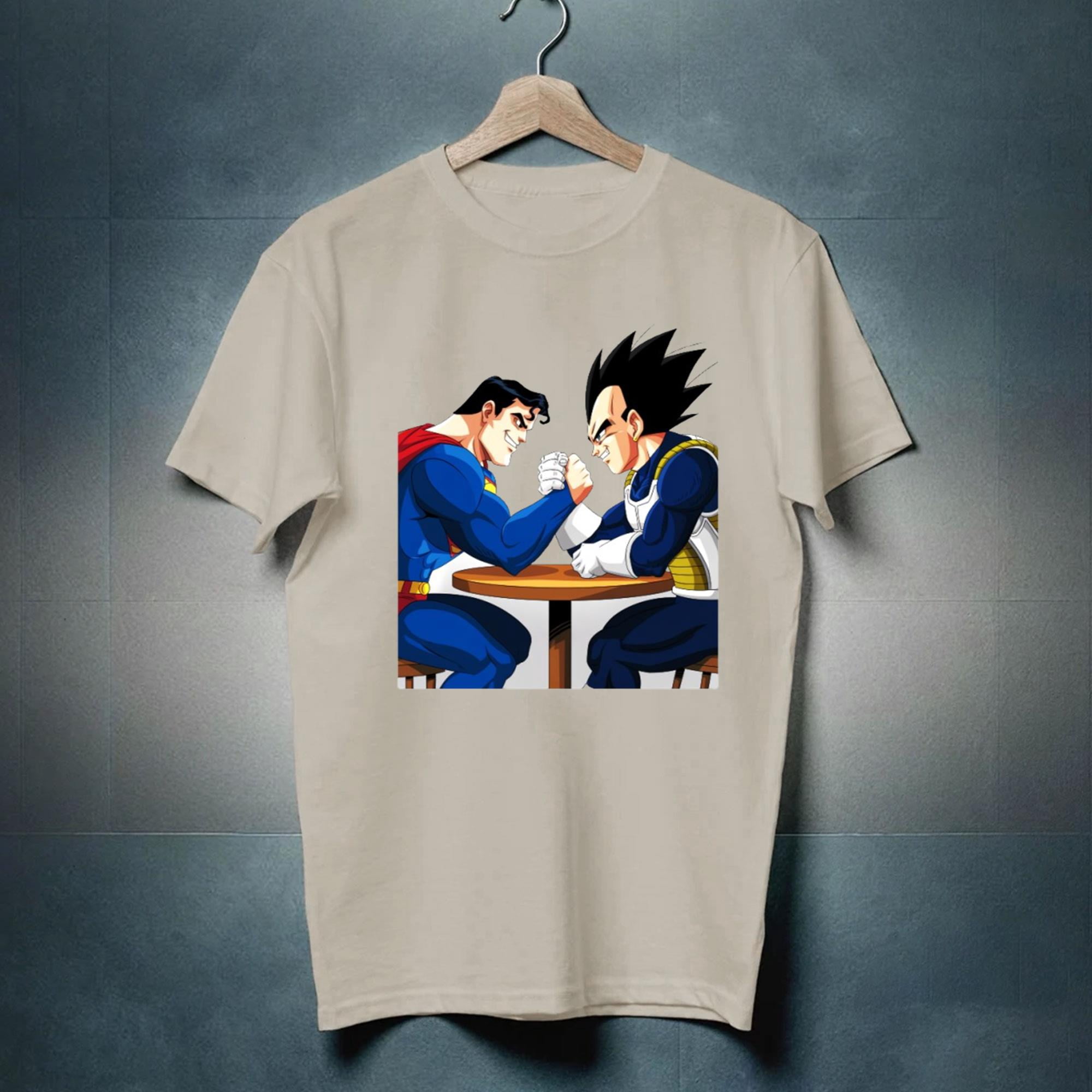 Vegeta Arm Wrestling Superman T-shirt - Walmart.com
