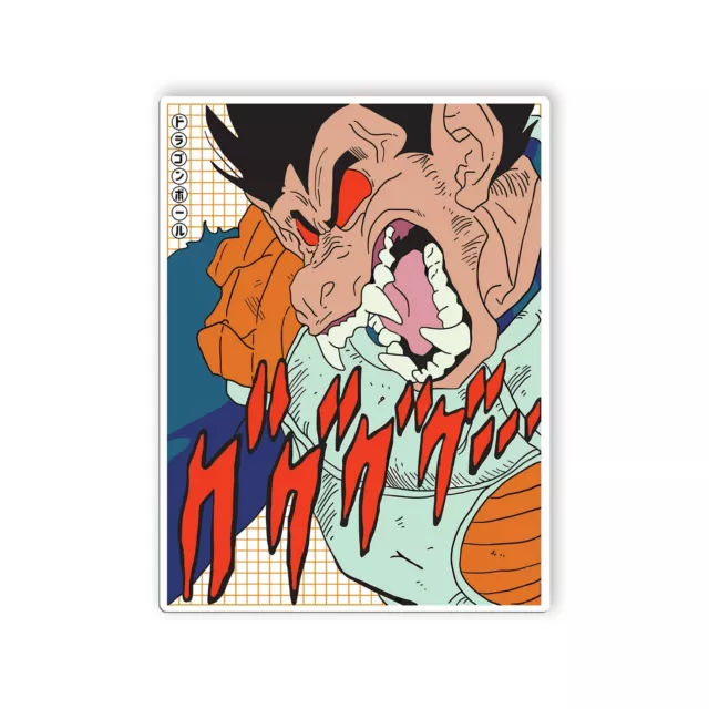 Vegeta Dragon Ball Anime Retro Sticker For Car, Truck Sticker Phone ...