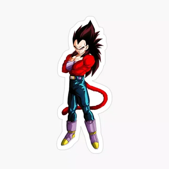Vegeta Ssj4 Sticker For Car, Truck Sticker Phone Decal Water Bottle ...