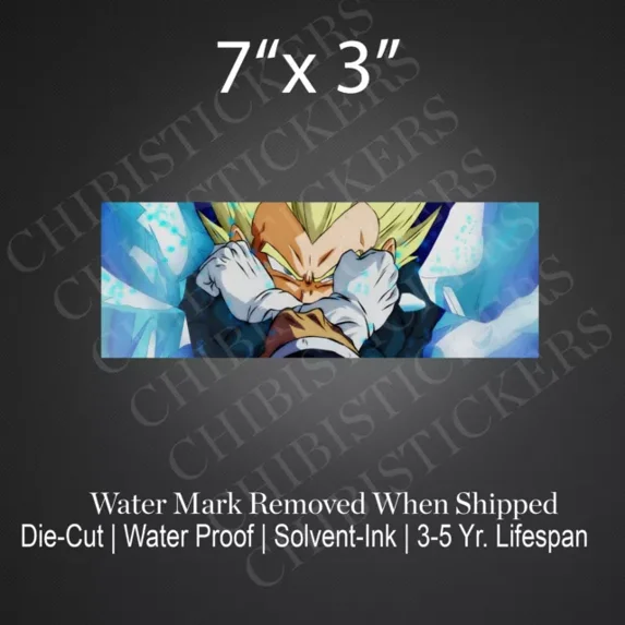 Vegeta Super Saiyan Slap Sticker Vinyl Sticker Decal Car Sticker Gamer ...