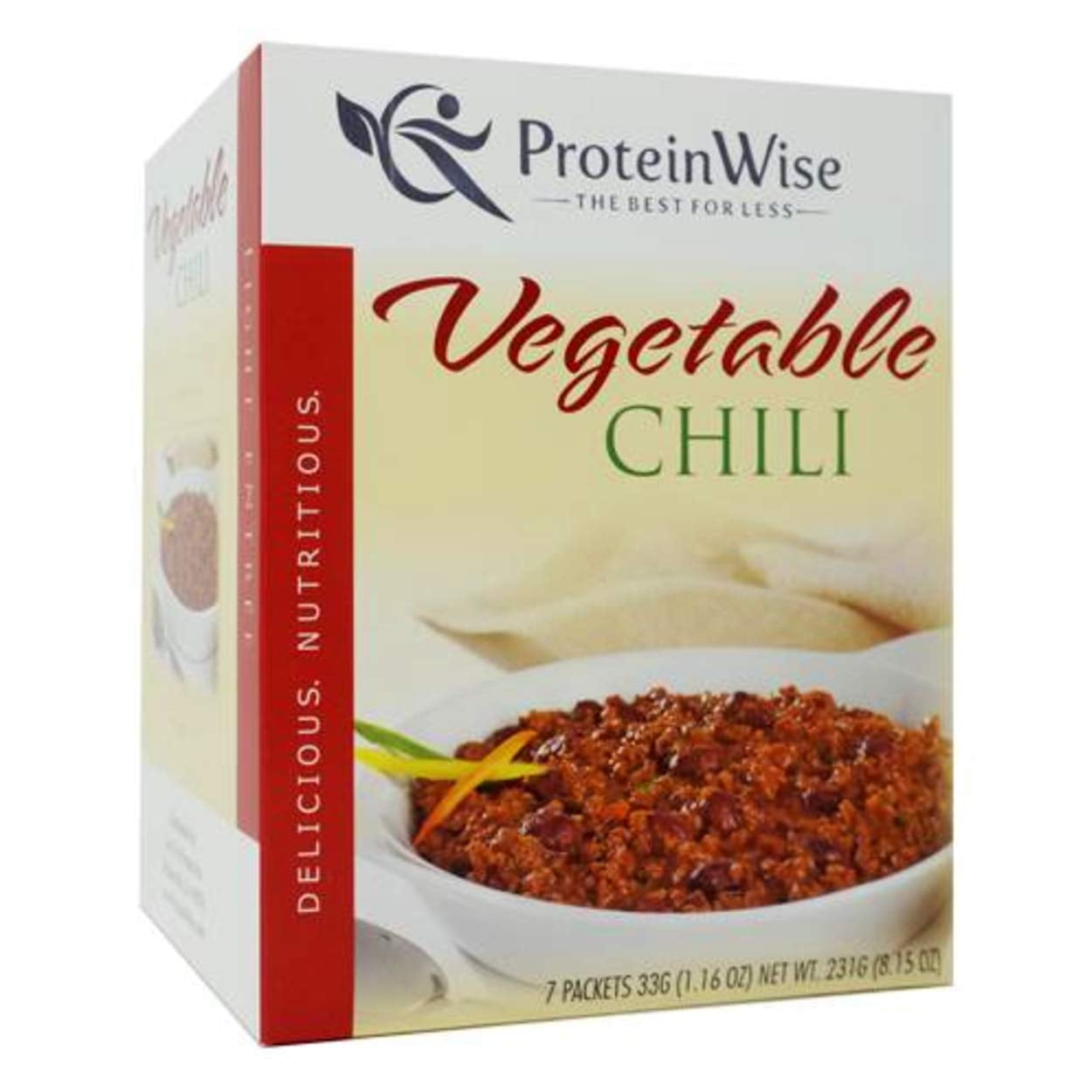 Vegetable Chili, Entrée, High Protein Food, Low Sugar, Trans Fat ...