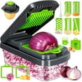 Vegetable Chopper,12-in-1 Multifunctional Food Chopper,Professional ...