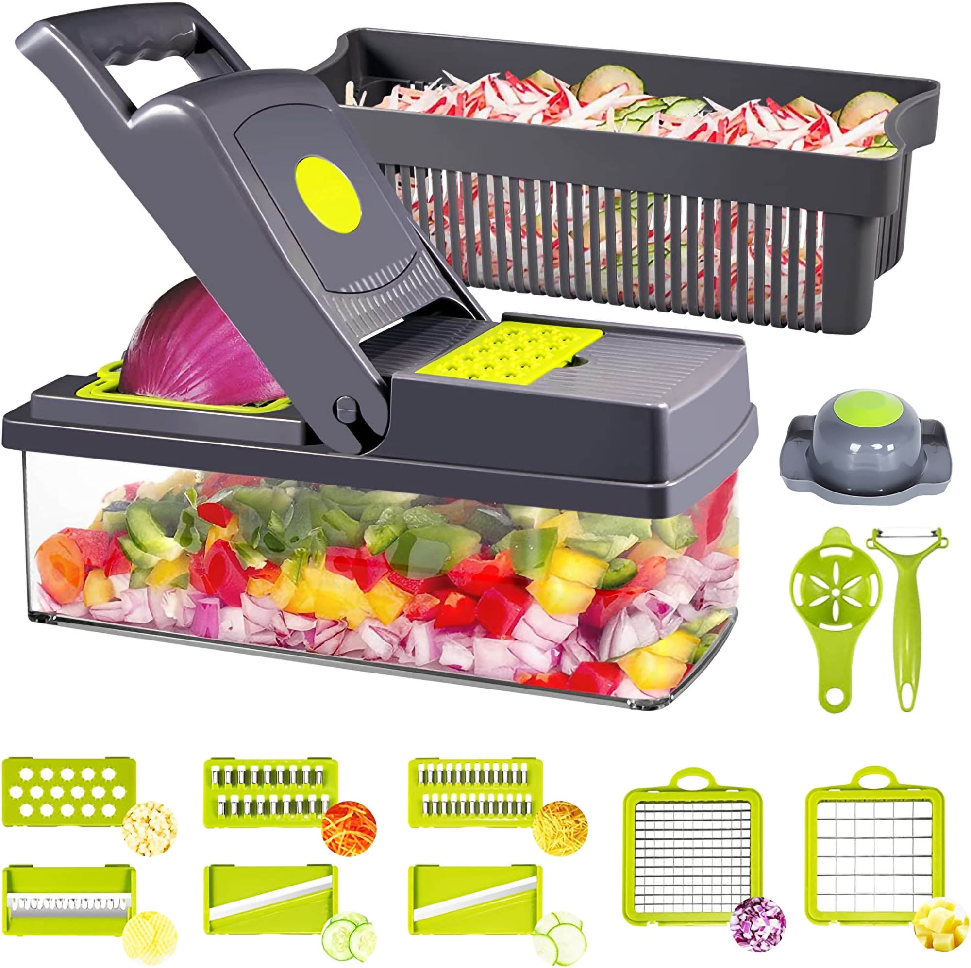 Fullstar Vegetable Chopper Semi-Automatic Material: Stainless Steel ...