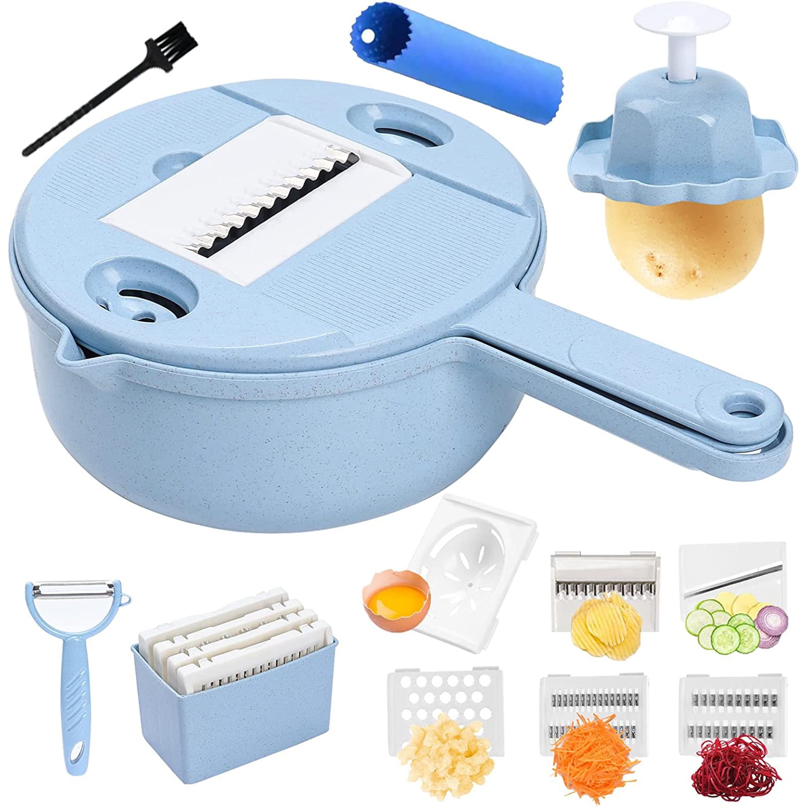 Vegetable Chopper, 14 in 1 Multifunction Food Chopper, Multifunction ...