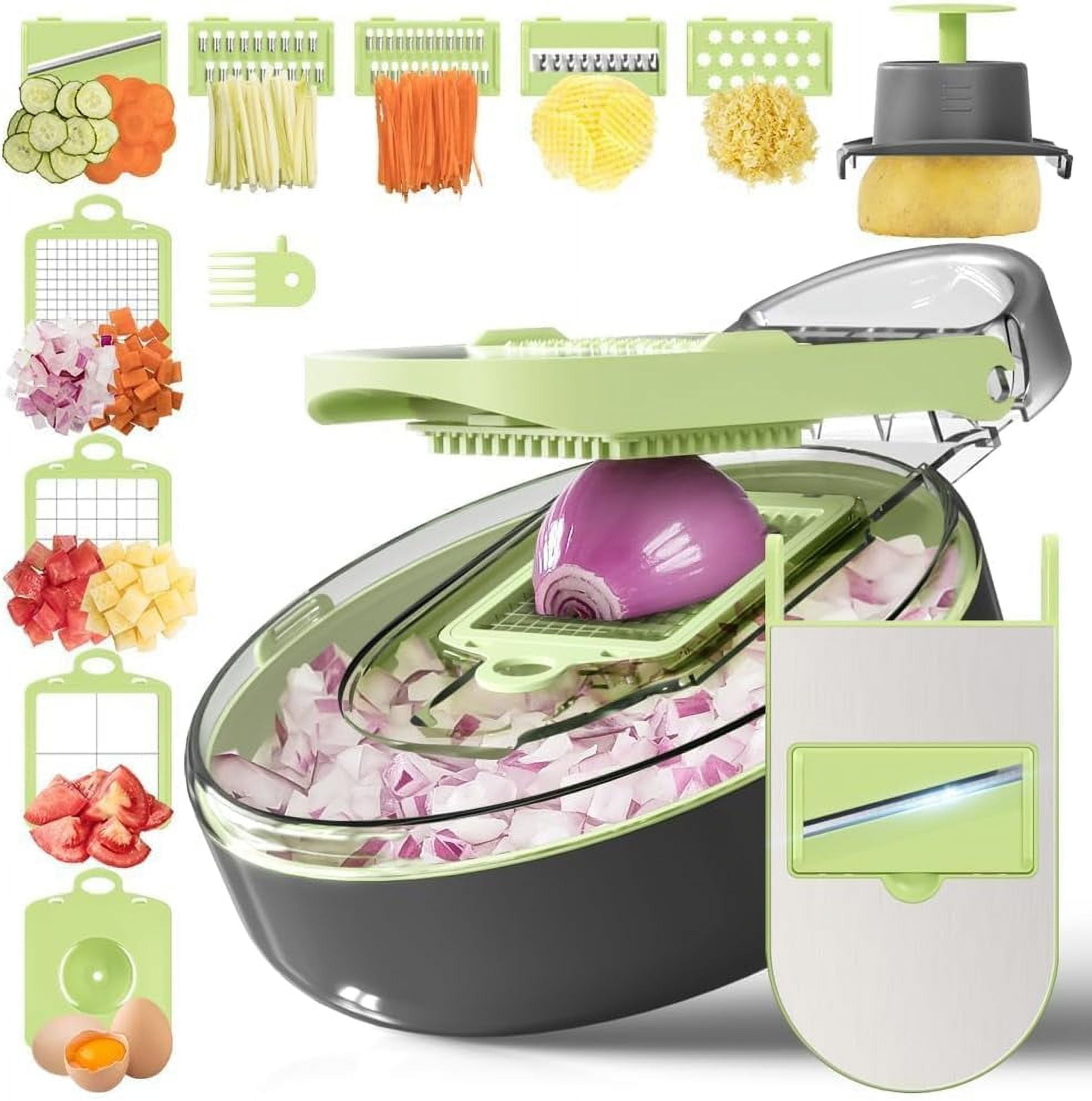 Vegetable Chopper 16in1 Veggie Chopper Slicer Cutter Food Dicer with ...