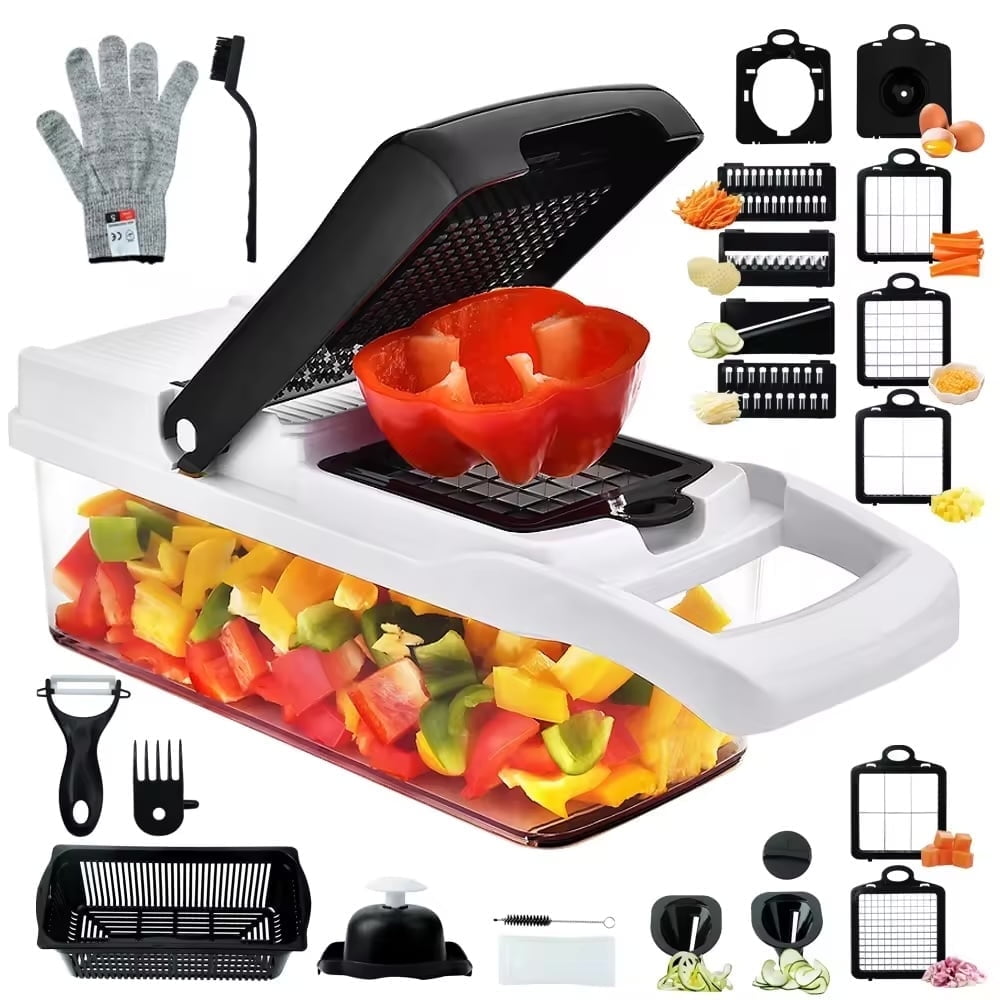 Vegetable Chopper 26 in 1 Multifunction vegetable chopper with ...