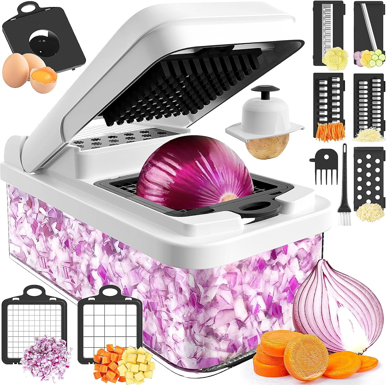 Vegetable Chopper, Blade Veggie Chopper, Practical Food Chopper with ...