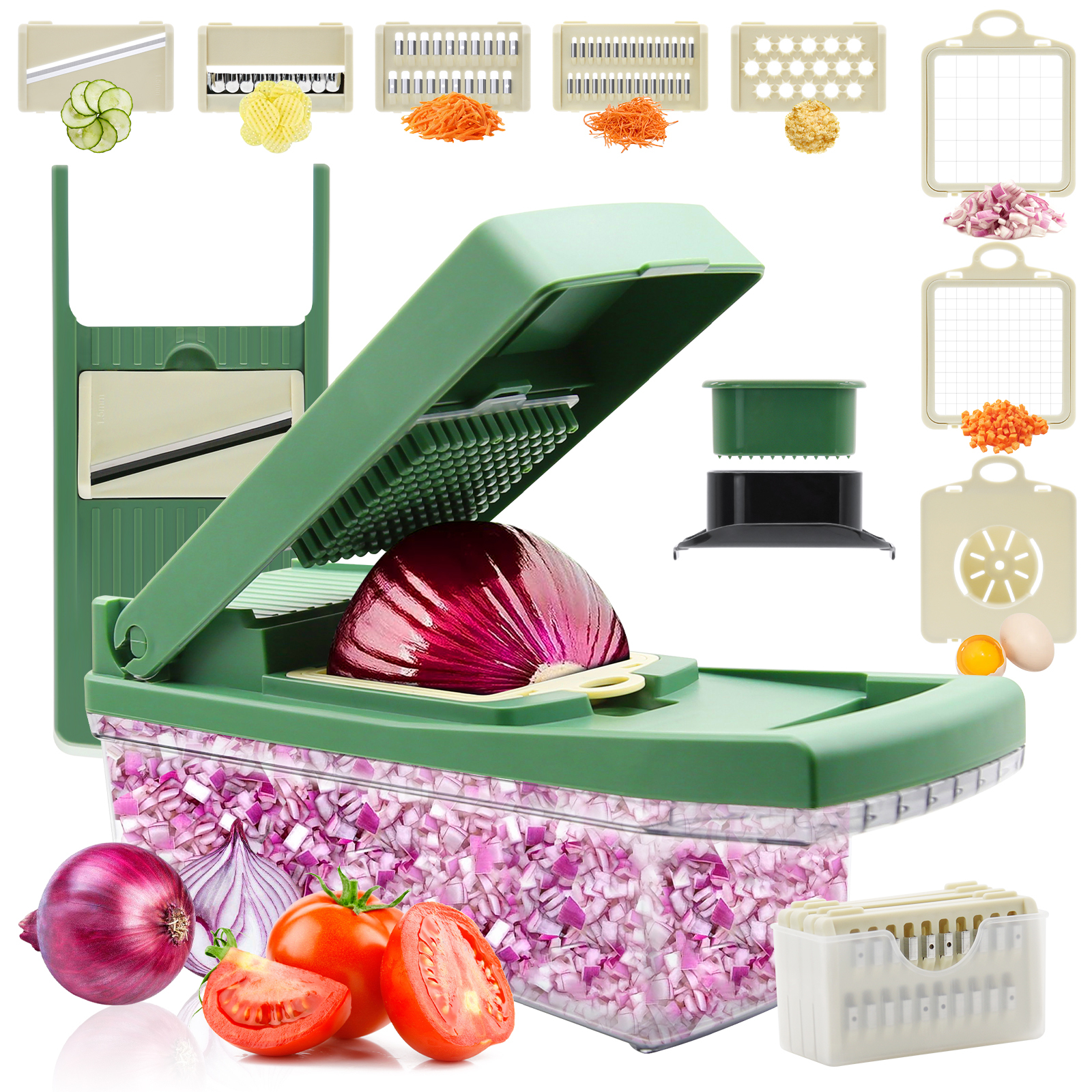 13 Pcs Vegetable Chopper Set, Pro Onion Chopper, Multifunctional 13 in ...