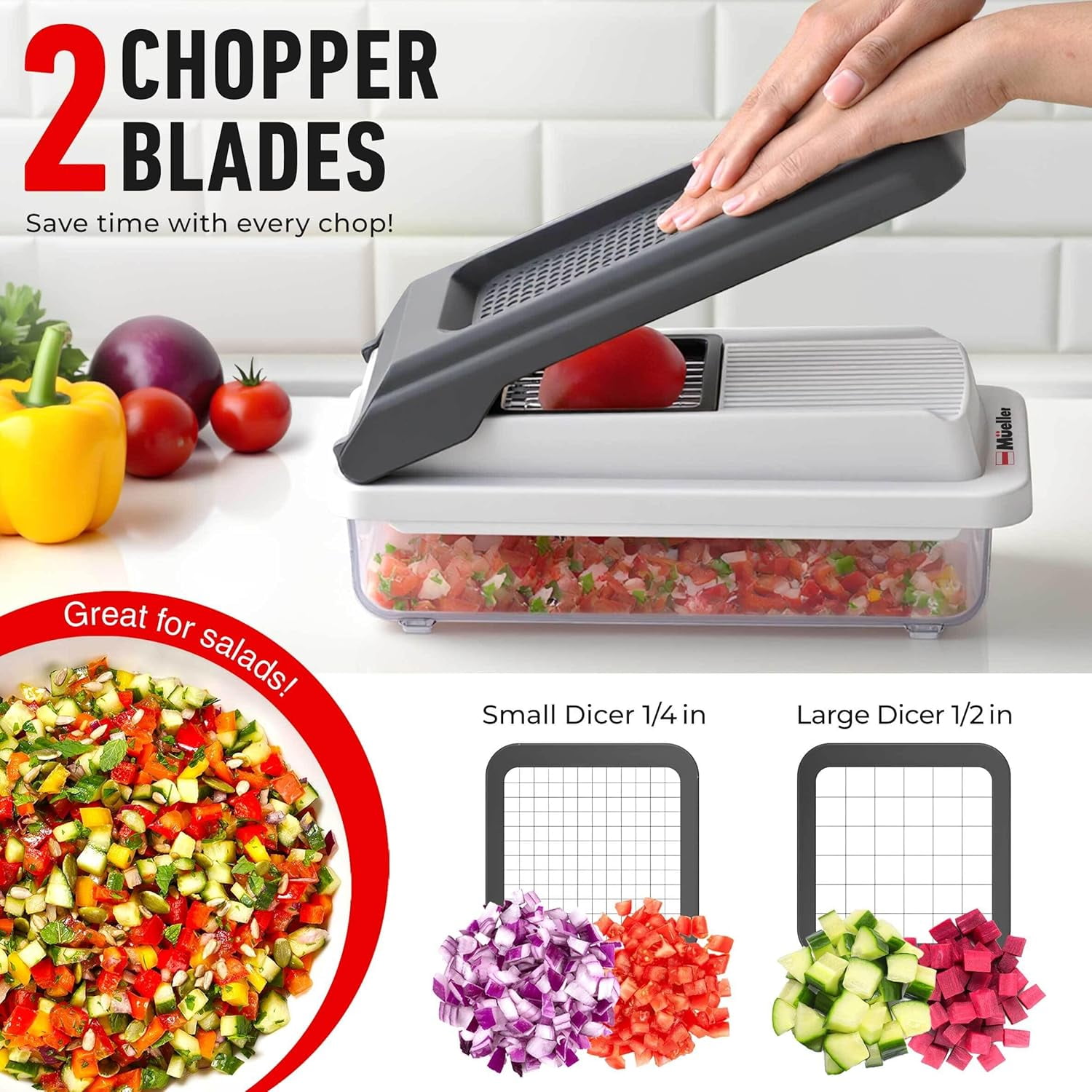 Vegetable Chopper Mandoline Slicer, Food Veggie Chopper, Cheese Grater ...