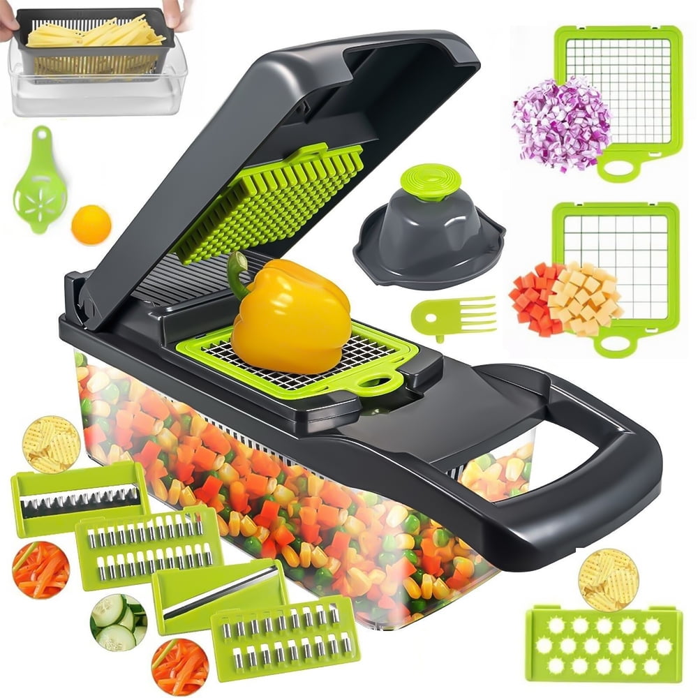 Vegetable Chopper, Multifunctional 14-in-1 Food Chopper, Kitchen ...