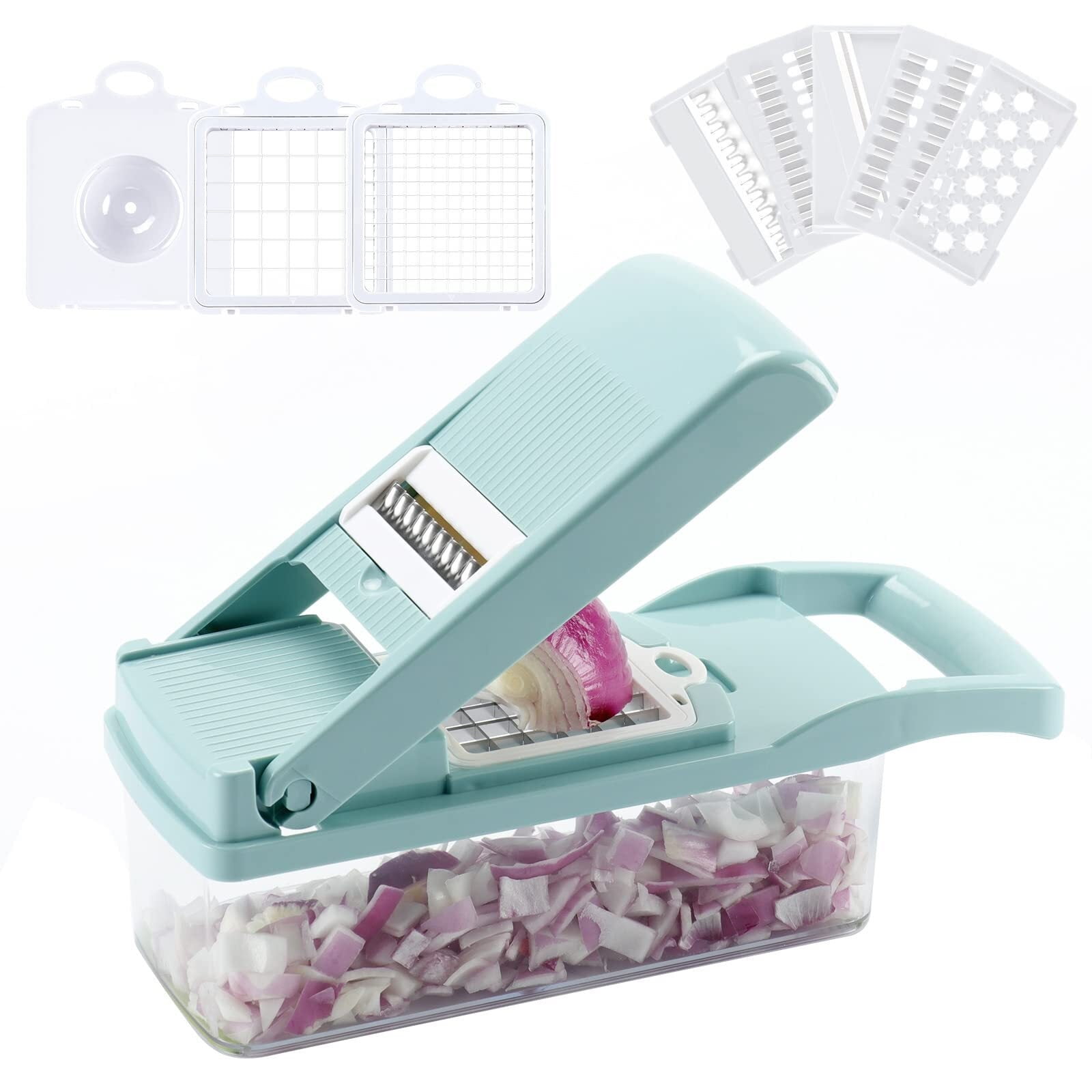 Vegetable Chopper, Multifunctional Vegetable Cutter Onion Chopper ...