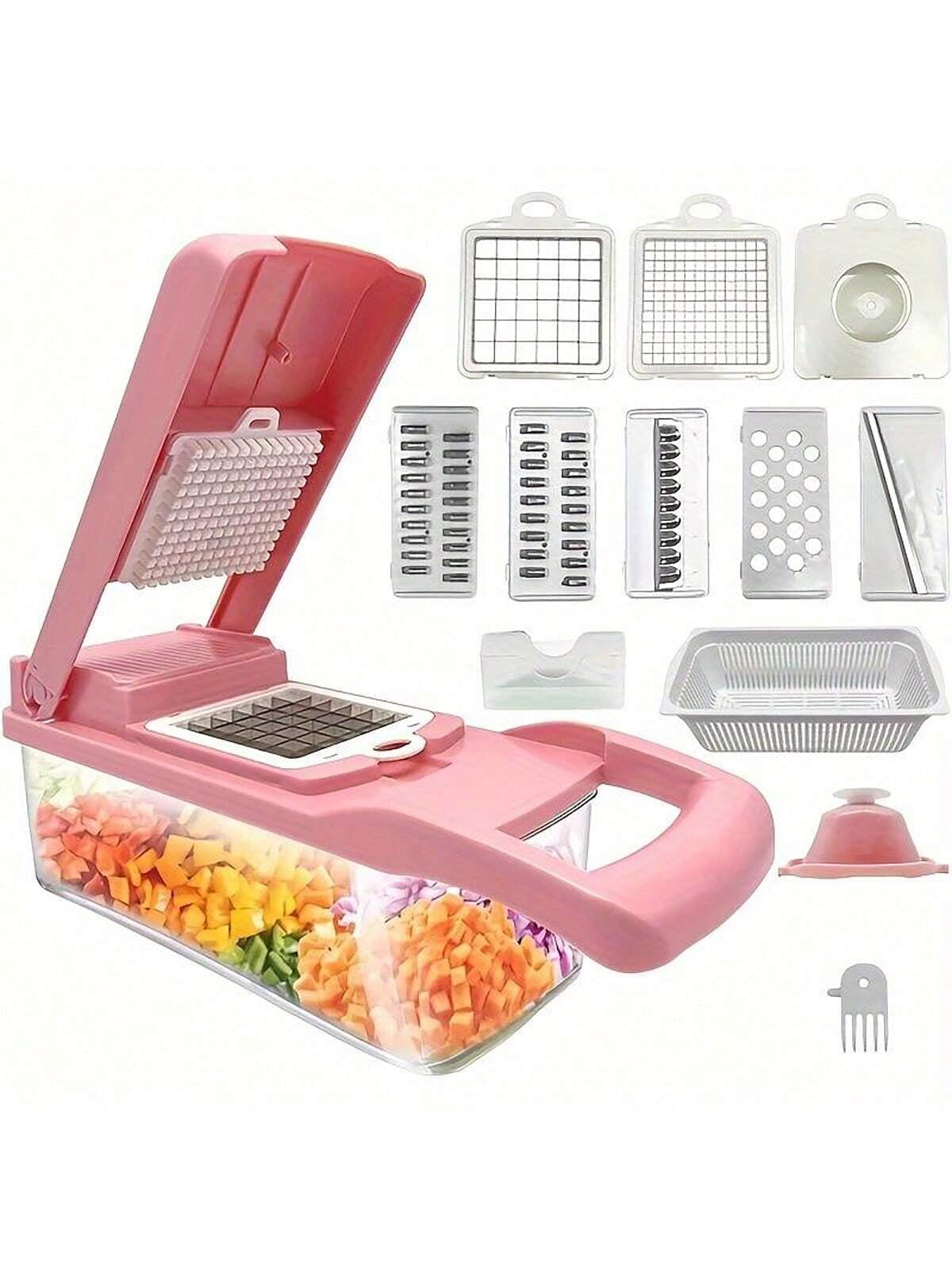 Vegetable Chopper, Pro Onion Chopper, 14 In 1Multifunctional Food ...