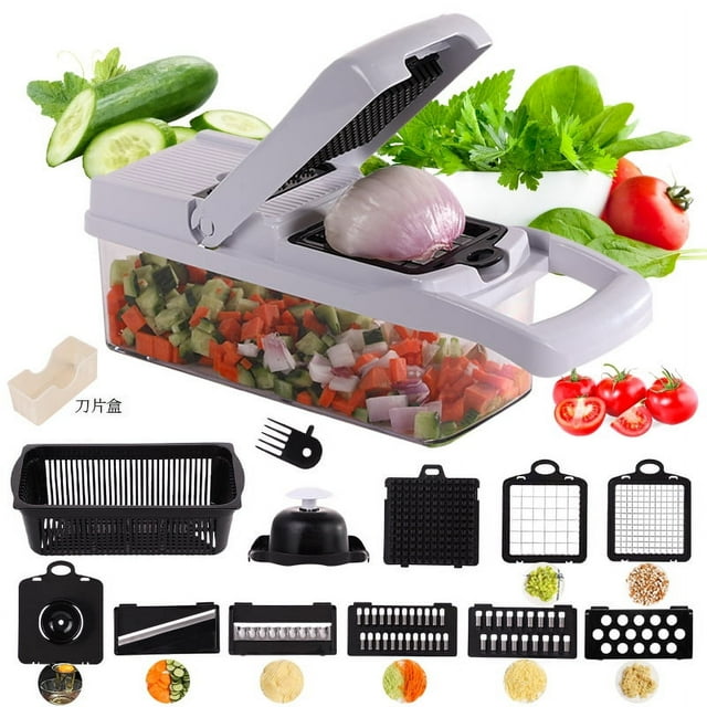 22-in-1 Vegetable & Fruit Chopper, Slicer, Dicer with Lemon Squeezer ...