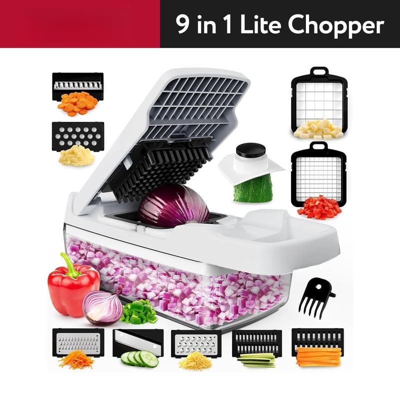 Vegetable Chopper - Vegetable Slicer - Onion Chopper with Container ...